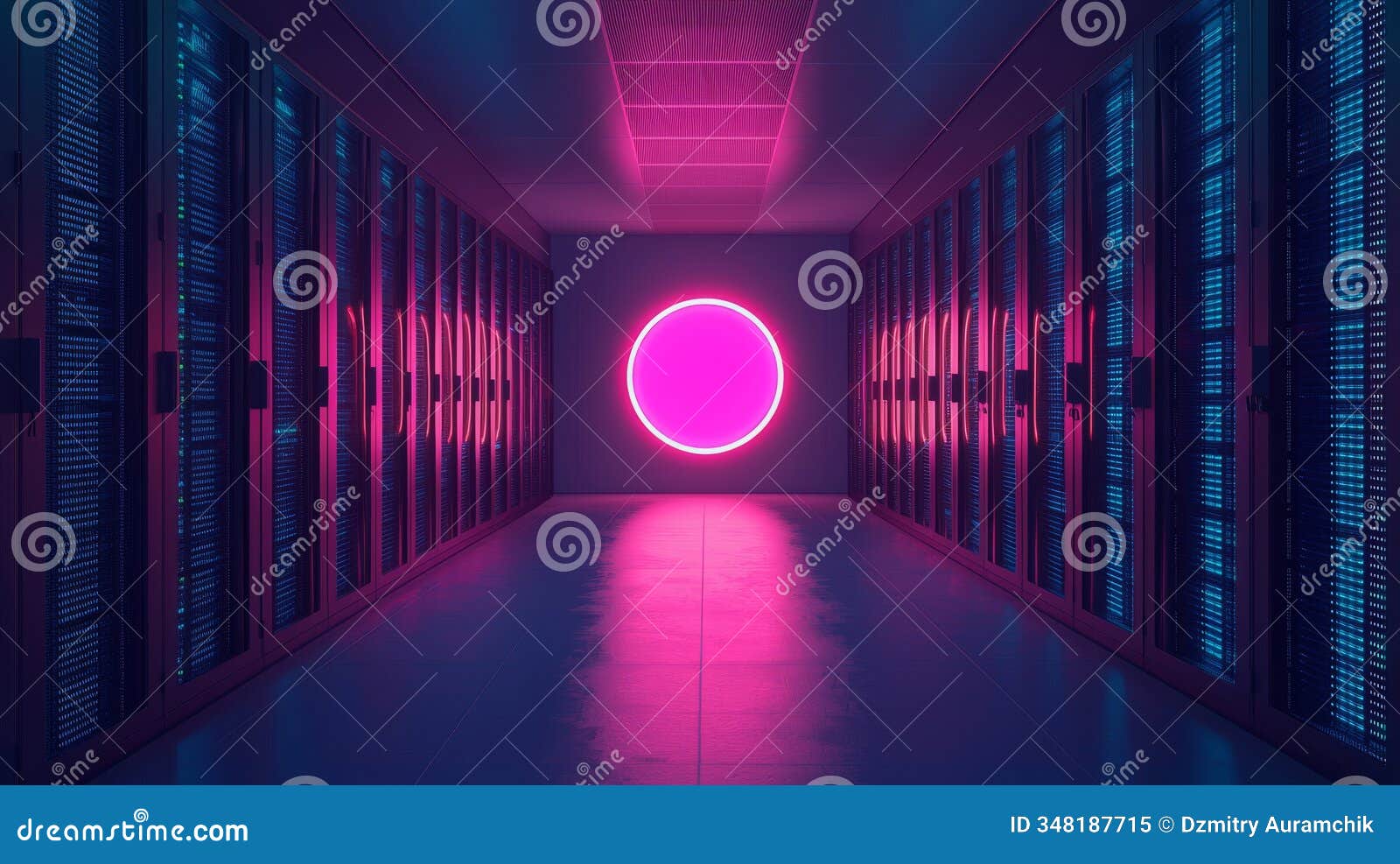 Featuring Neon-lit Servers, the Futuristic Data Center Offers High-tech ...