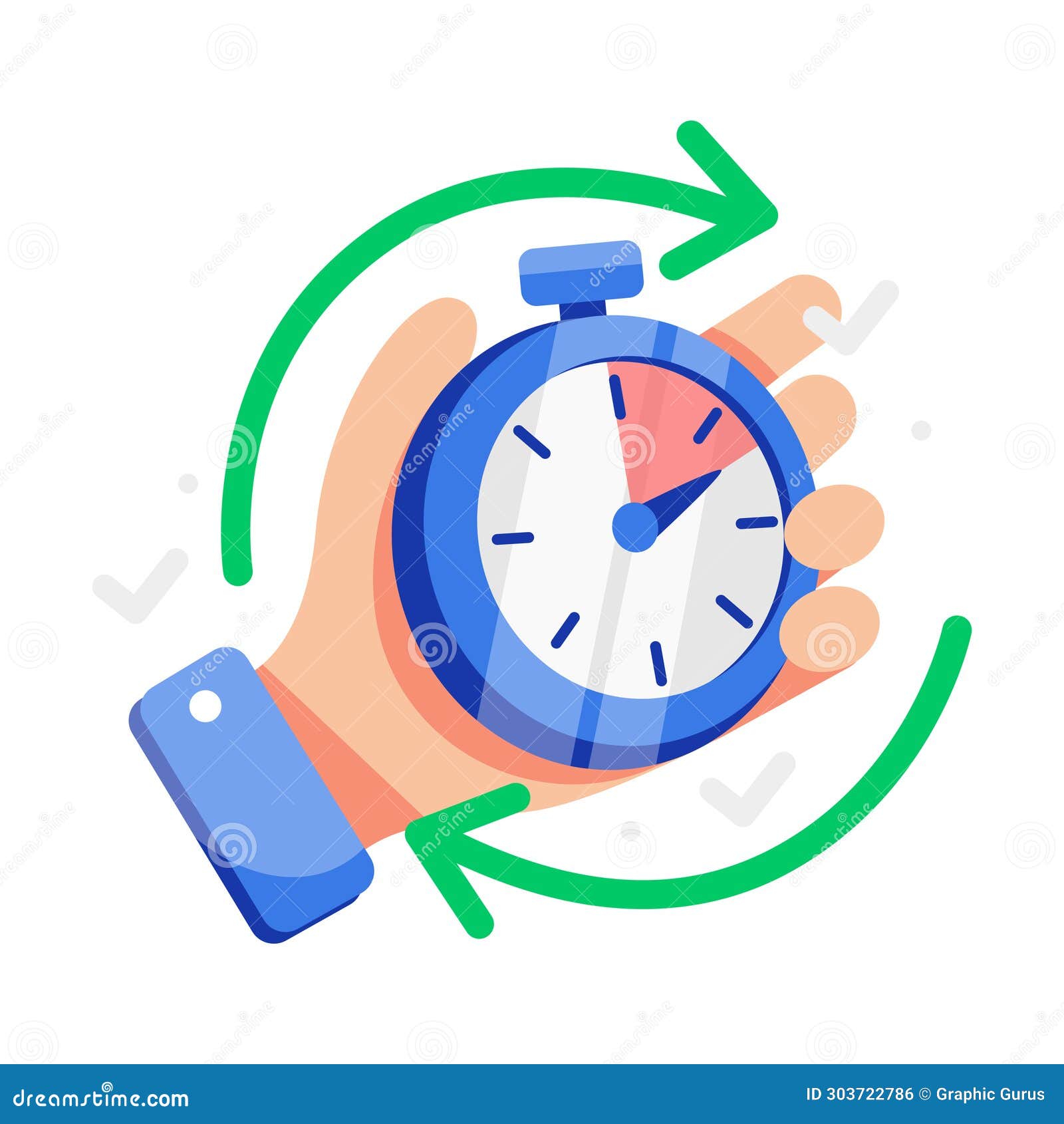 Featuring a Stopwatch in Hand, Encapsulating Concepts of Time ...