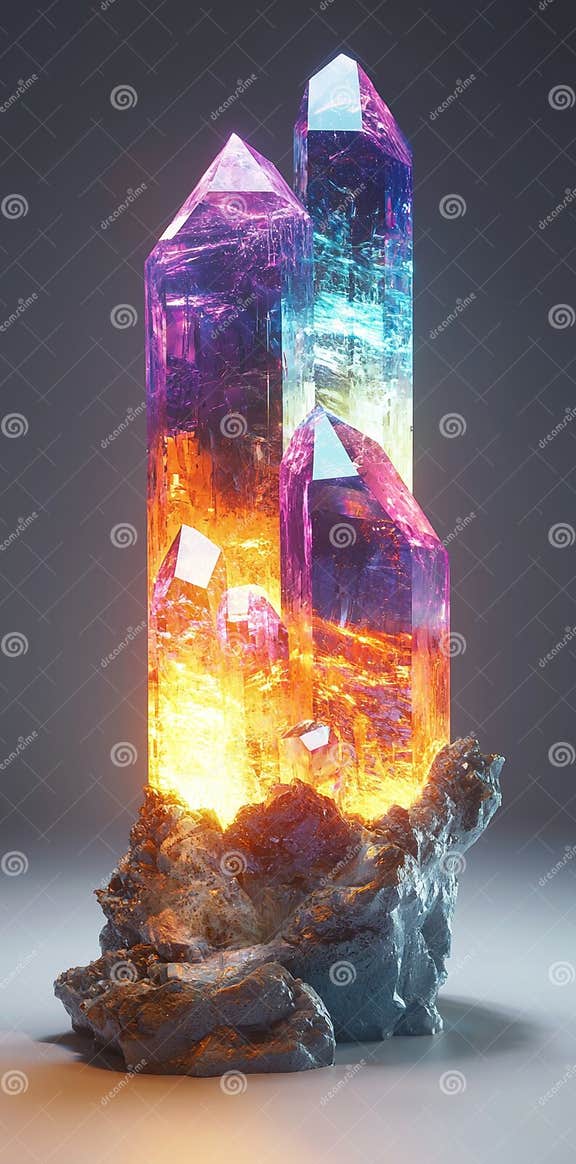 Featuring a Towering Stack of Ethereal and Vibrant Multicolor ...