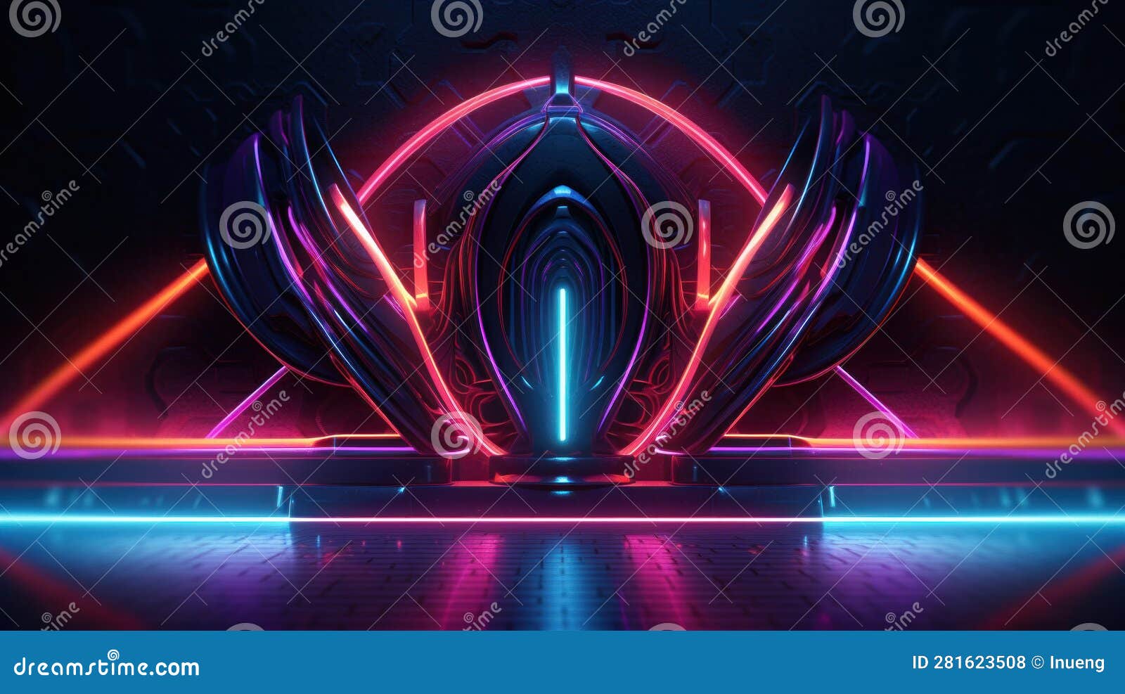 Featuring a Unique Combination of Neon Lights Background. Generative AI ...