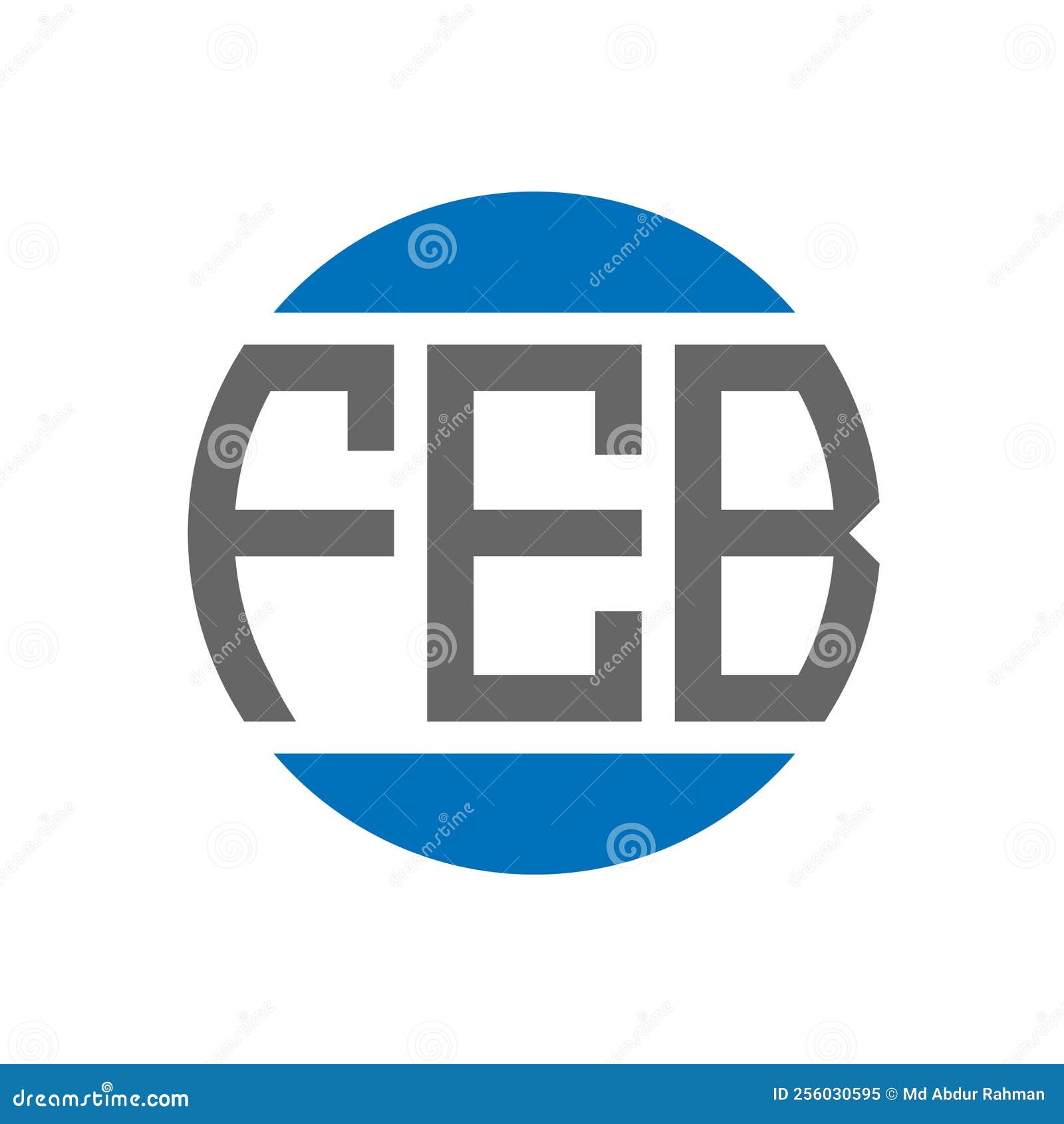 FEB Letter Logo Design On White Background. FEB Creative Initials ...