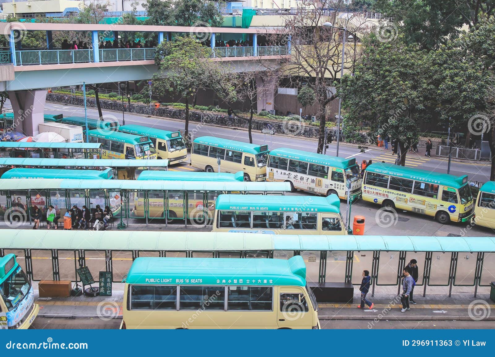 Feb 19 2015 the Mini Bus Station at Hong Kong Editorial Stock Photo ...