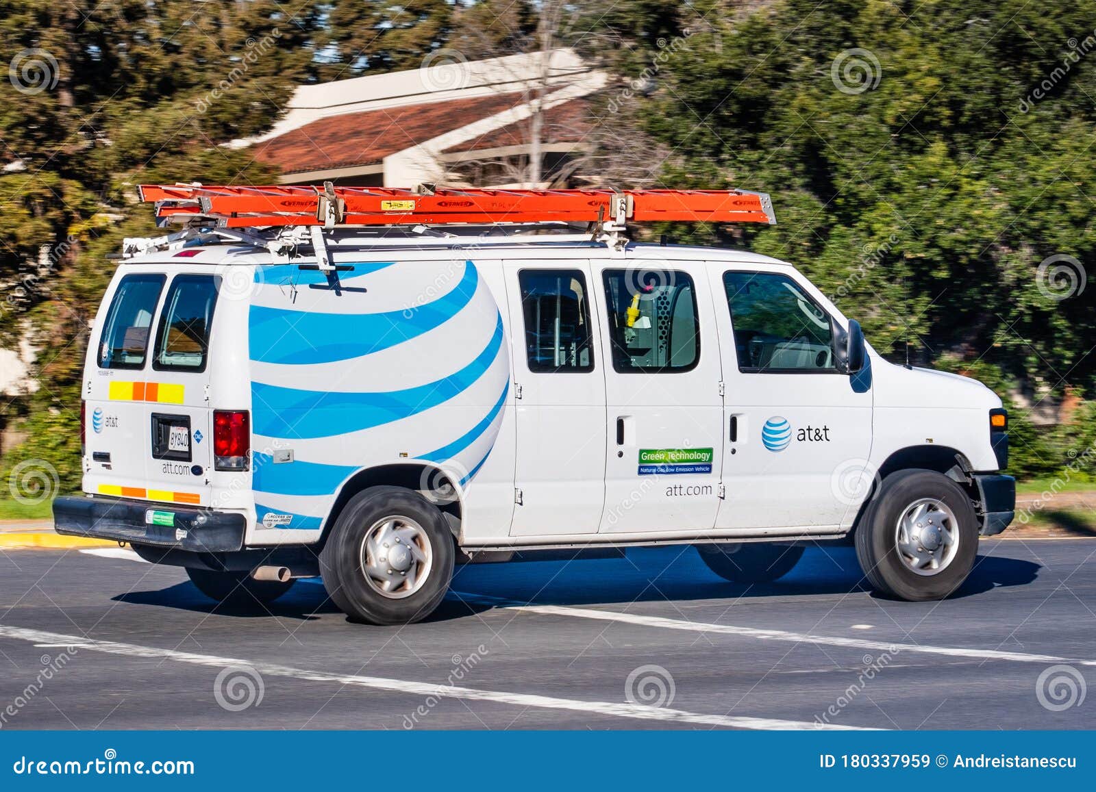 Feb 10, 2020 Sunnyvale / CA / USA - at&T Service Van Side View; at&T ...