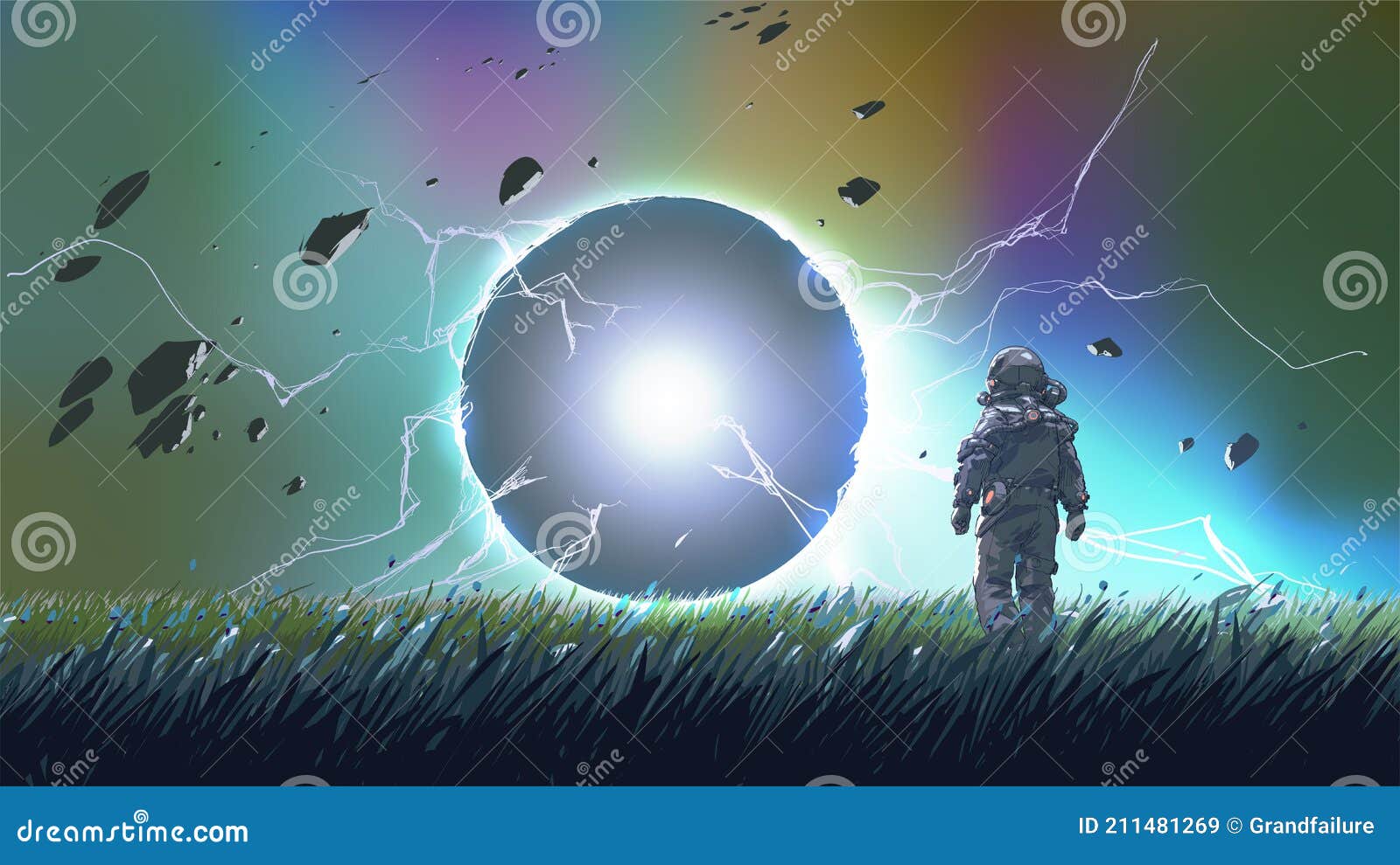 Travel To Another Dimension Stock Vector - Illustration of dark ...