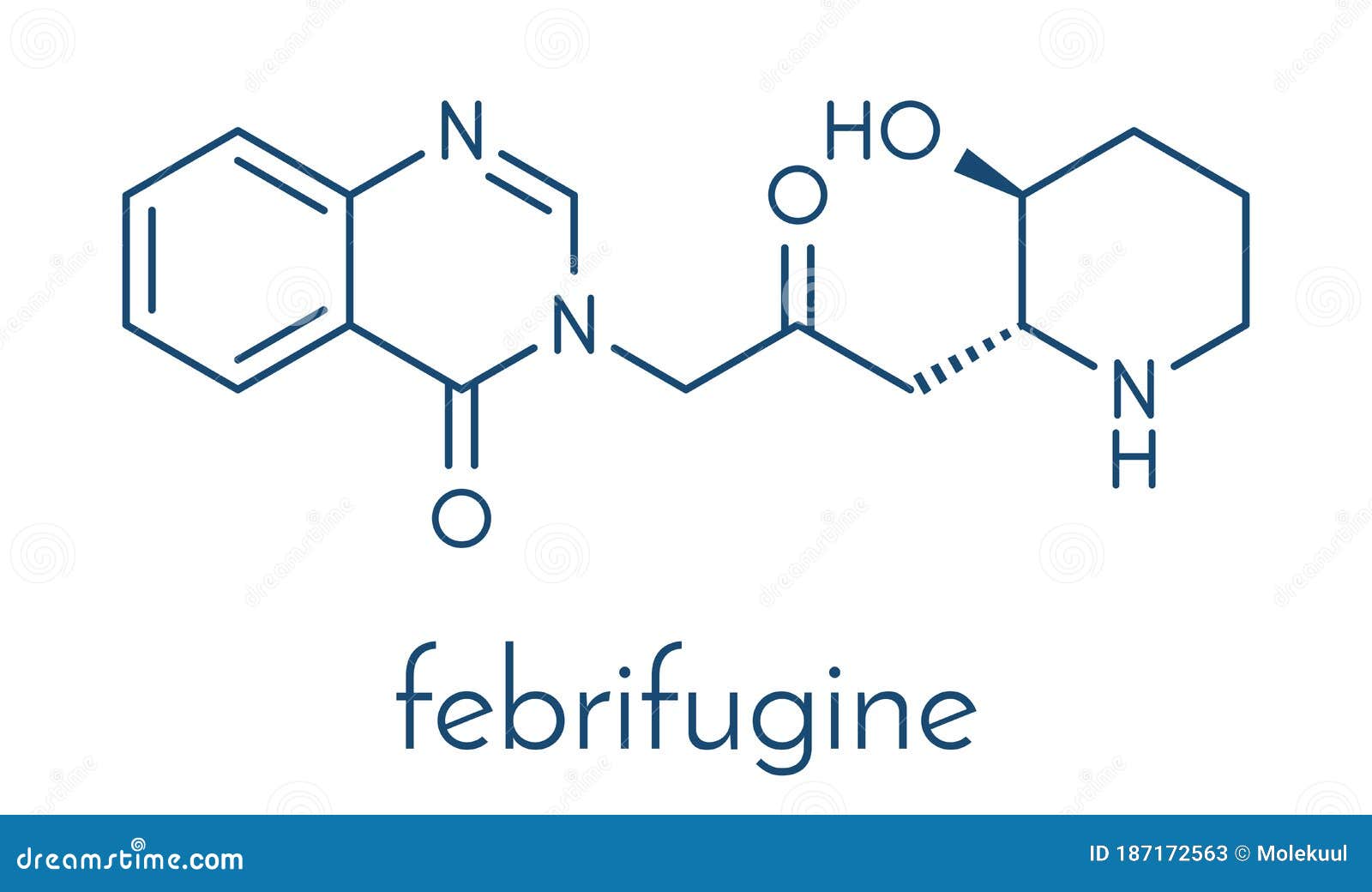 Febrifugine Alkaloid Molecule, First Isolated From Dichroa Febrifuga ...
