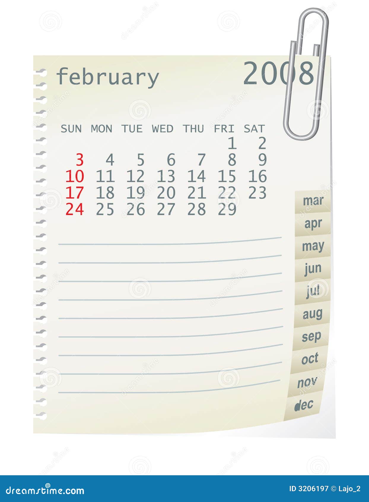 February 2008 stock vector. Illustration of june, board - 3206197