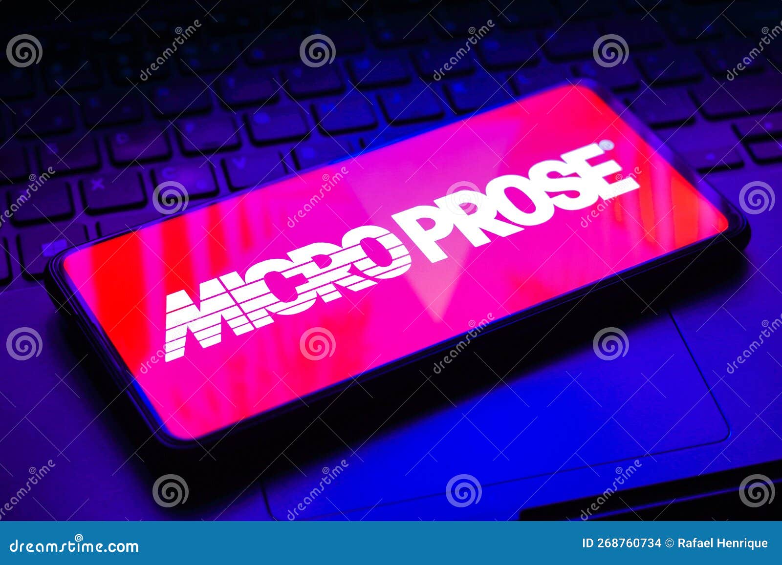 February 8, 2023, Brazil. in this Photo Illustration, the MicroProse Software Logo is Displayed ...