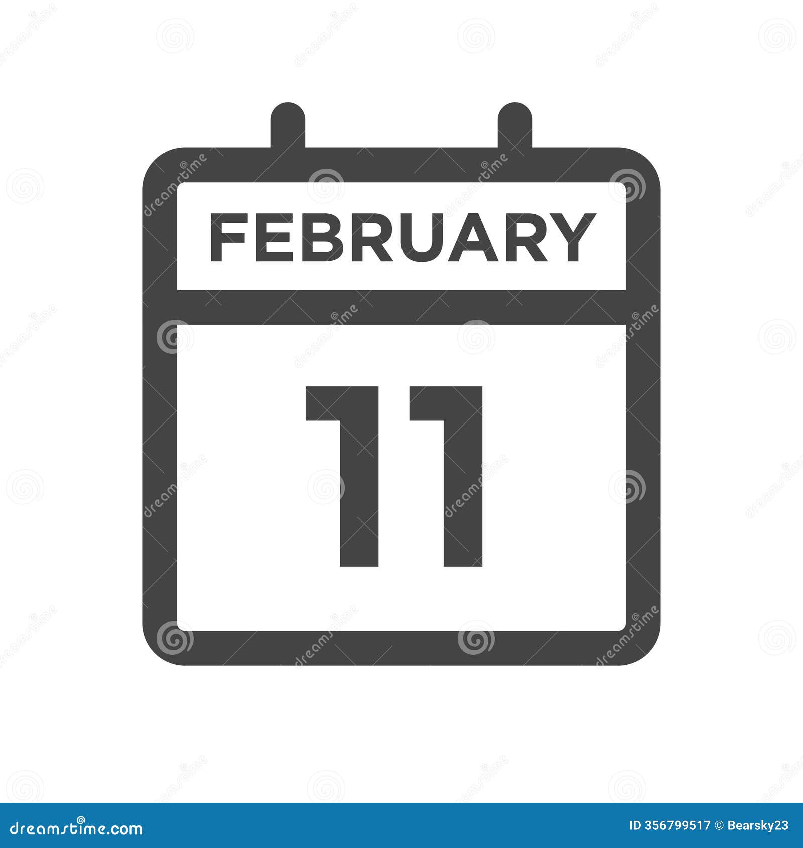 February 11 Calendar Day or Calender Date for Deadlines or Appointment ...
