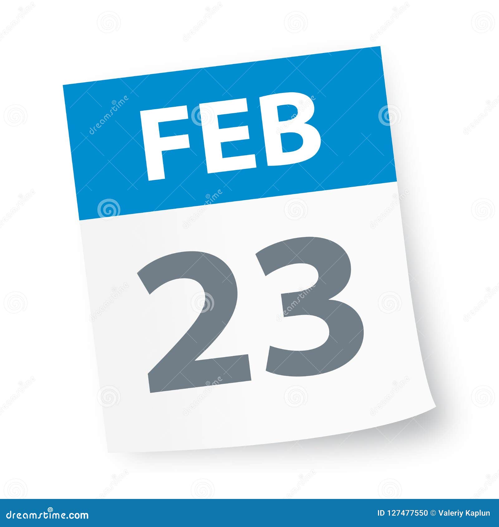 February 23 - Calendar Icon Stock Illustration - Illustration of today ...