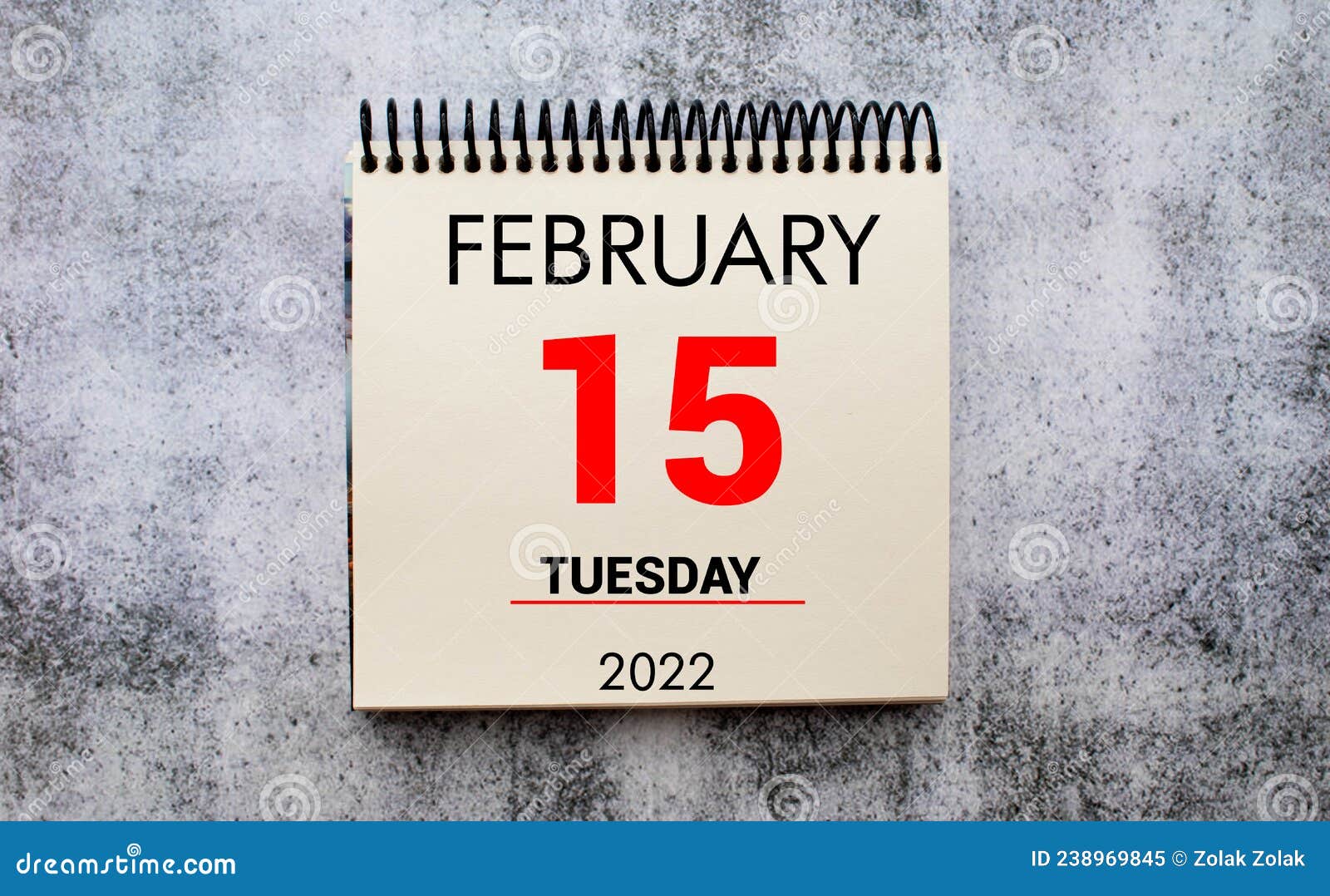 February 15 Calendar. Part of a Set. Business Concept Stock Image ...
