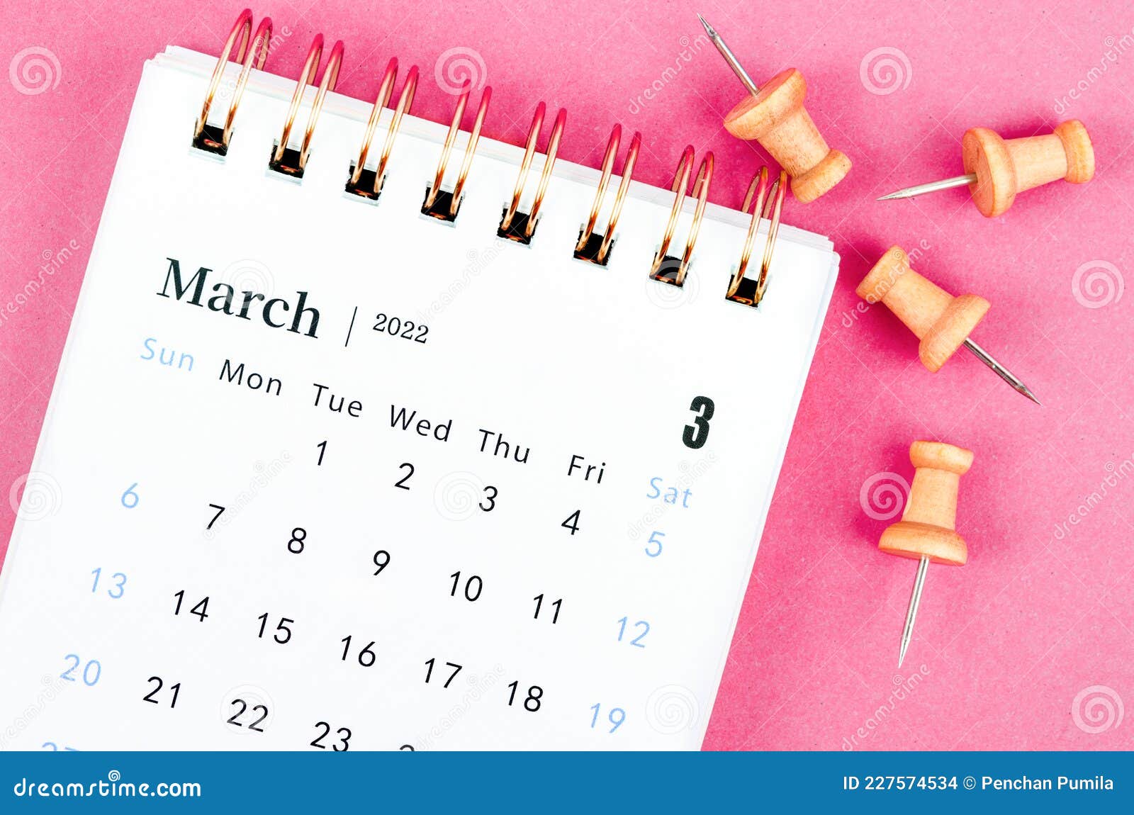 February Calendar 2022 on Pink Stock Photo - Image of calendar ...