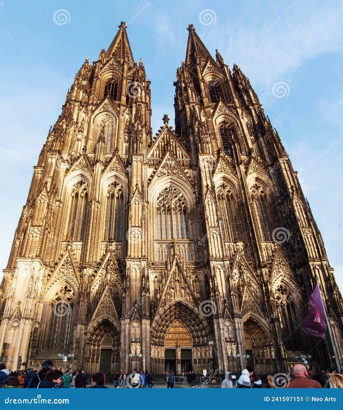 February 2022, Cologne Cathedral Front View, Cologne, Germany Editorial ...