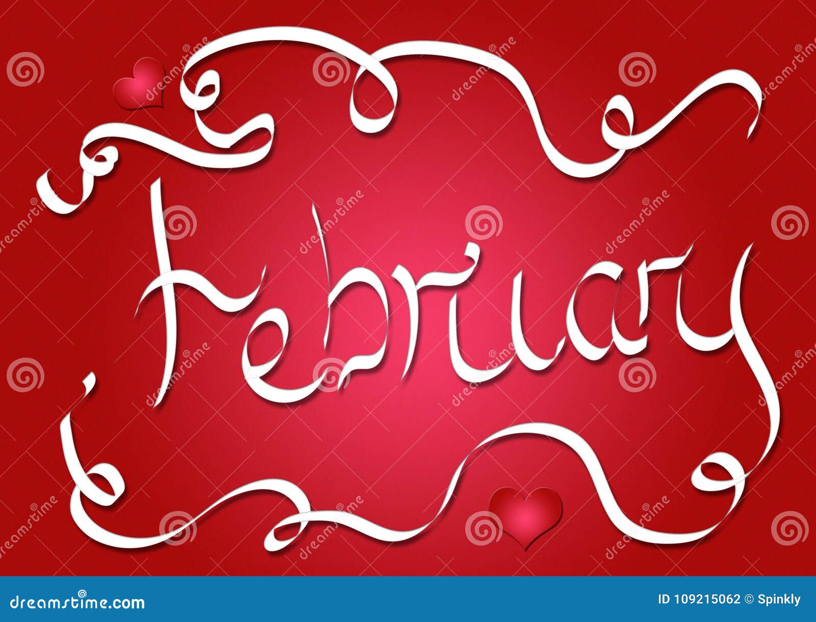 February the month of love stock illustration. Illustration of phone ...