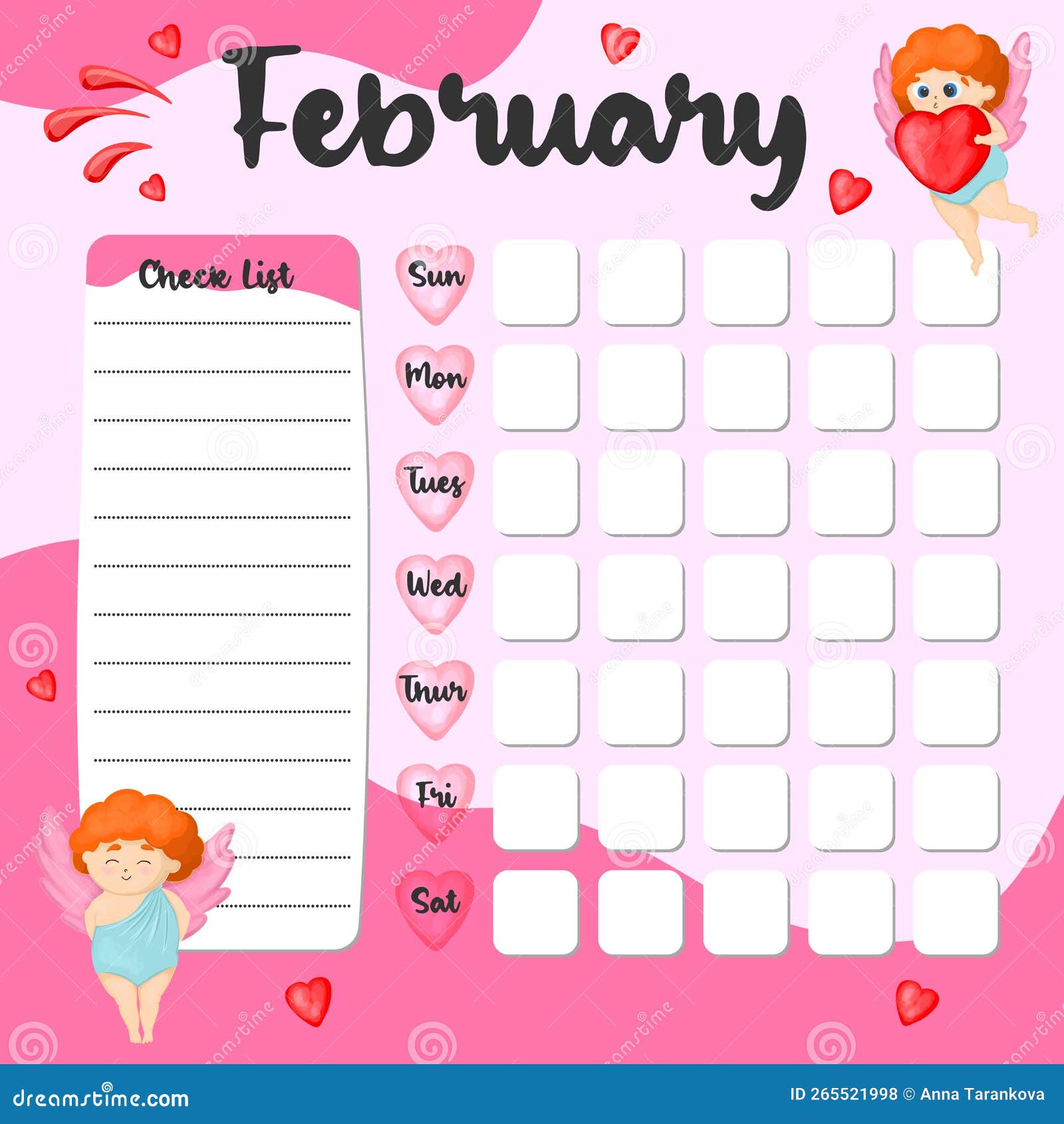 February Monthly Planner, Weekly Planner, Habit Tracker Template And ...