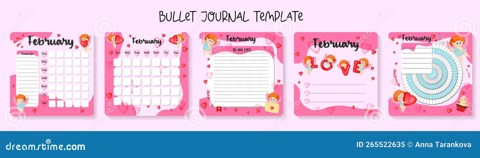 February Monthly Planner, Weekly Planner, Habit Tracker Template And ...