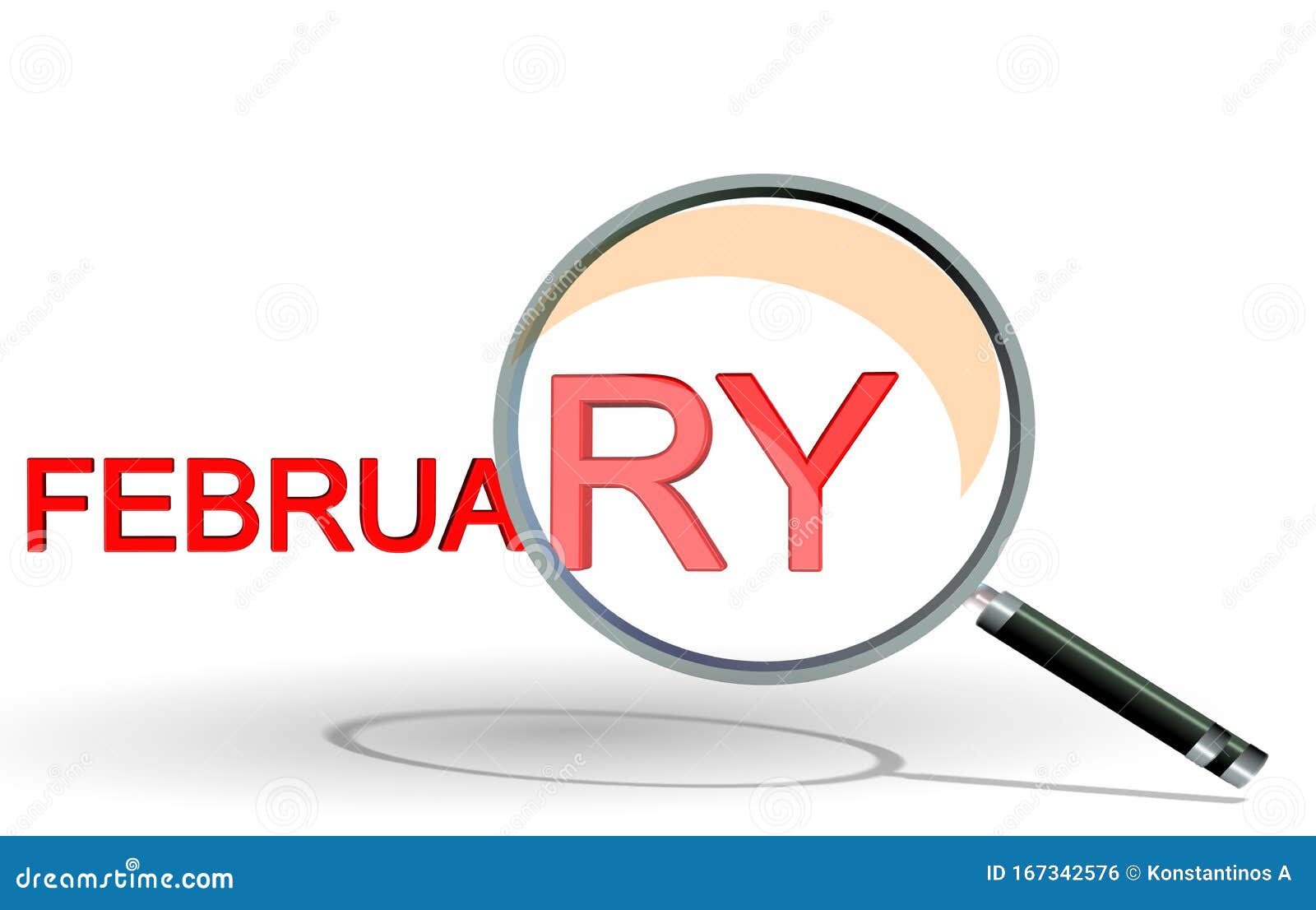 February Review Zoom Analysis - 3d Rendering Stock Illustration ...