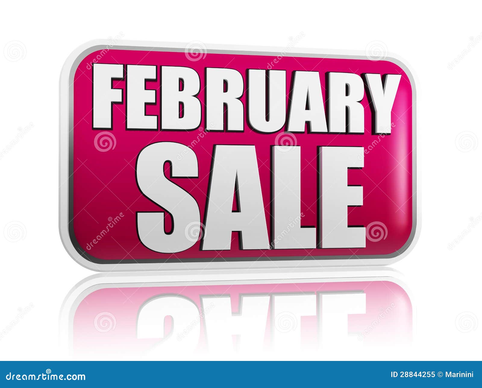 February Sale in Purple Banner Stock Illustration - Illustration of ...