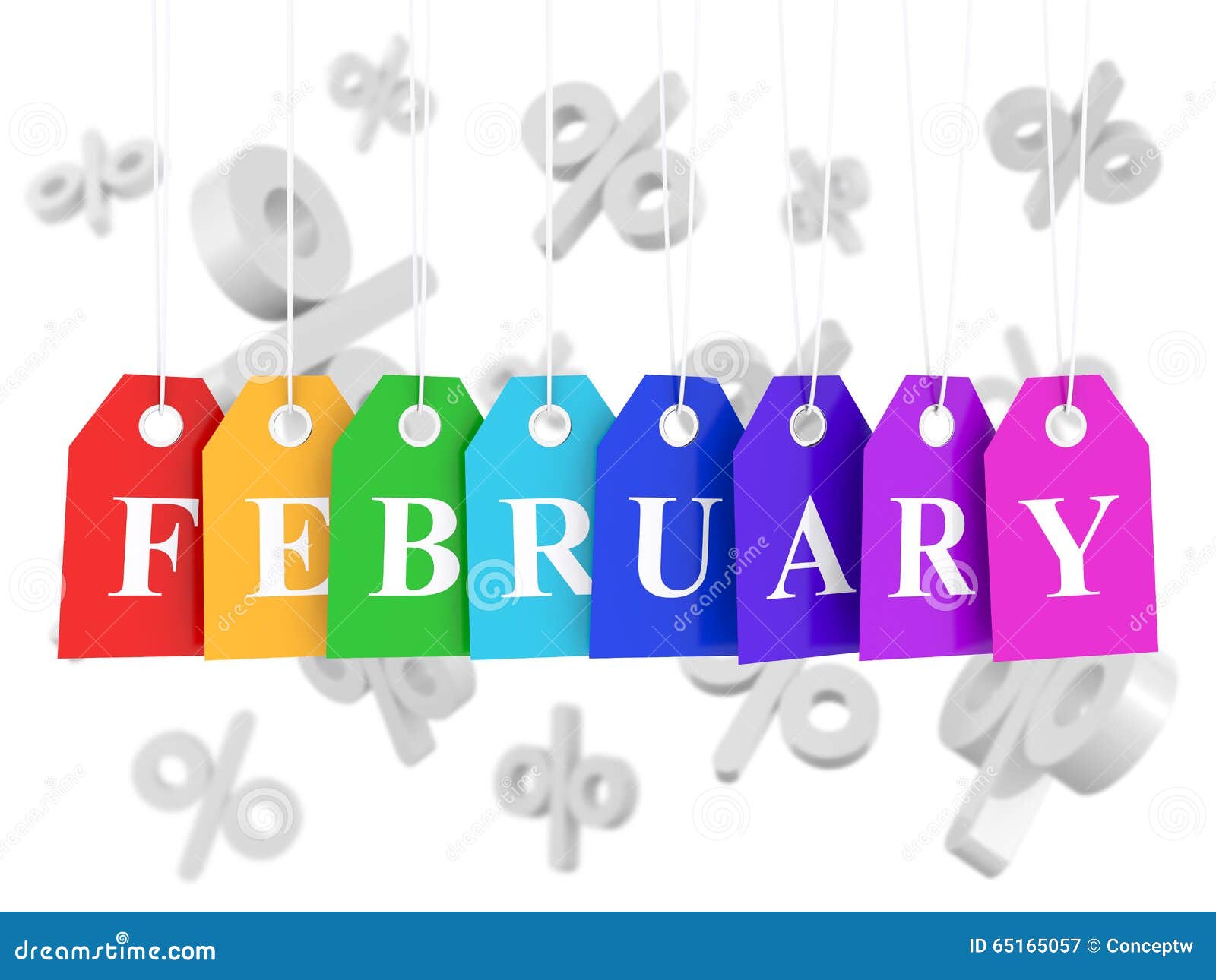February sales low prices stock illustration. Illustration of january ...