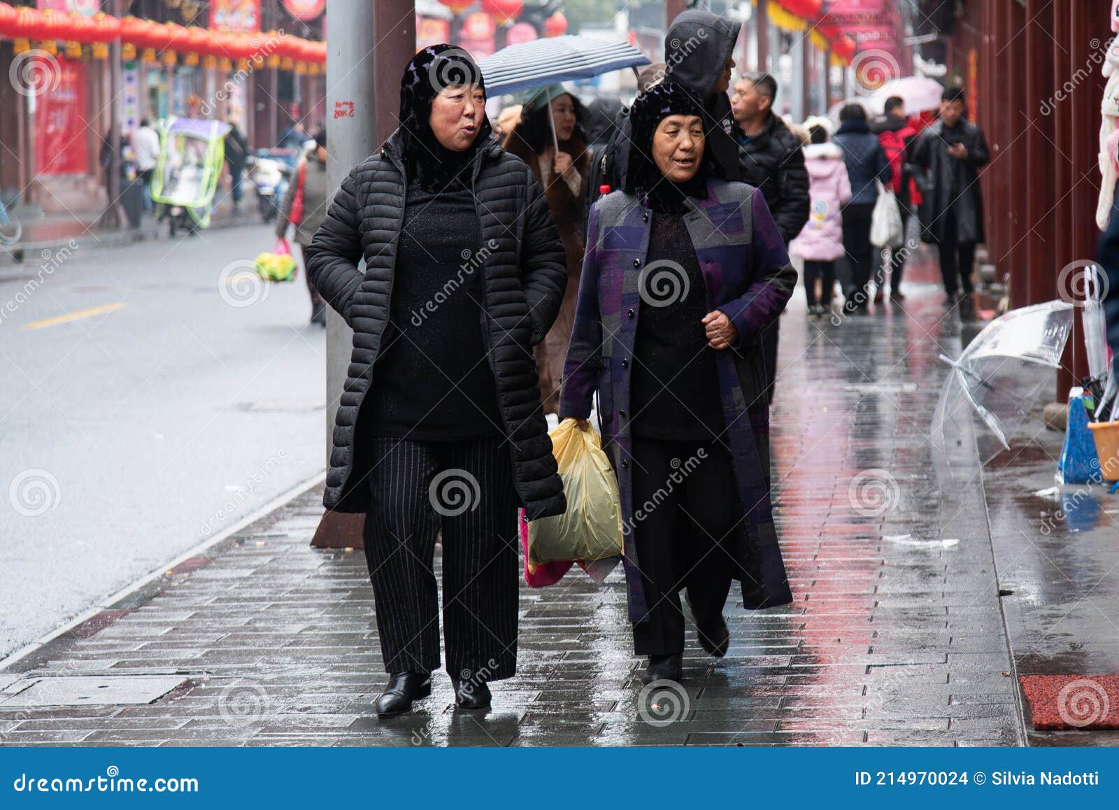 Shanghai, 2nd May: People On The House Veranda In The Famous Yu Garden ...