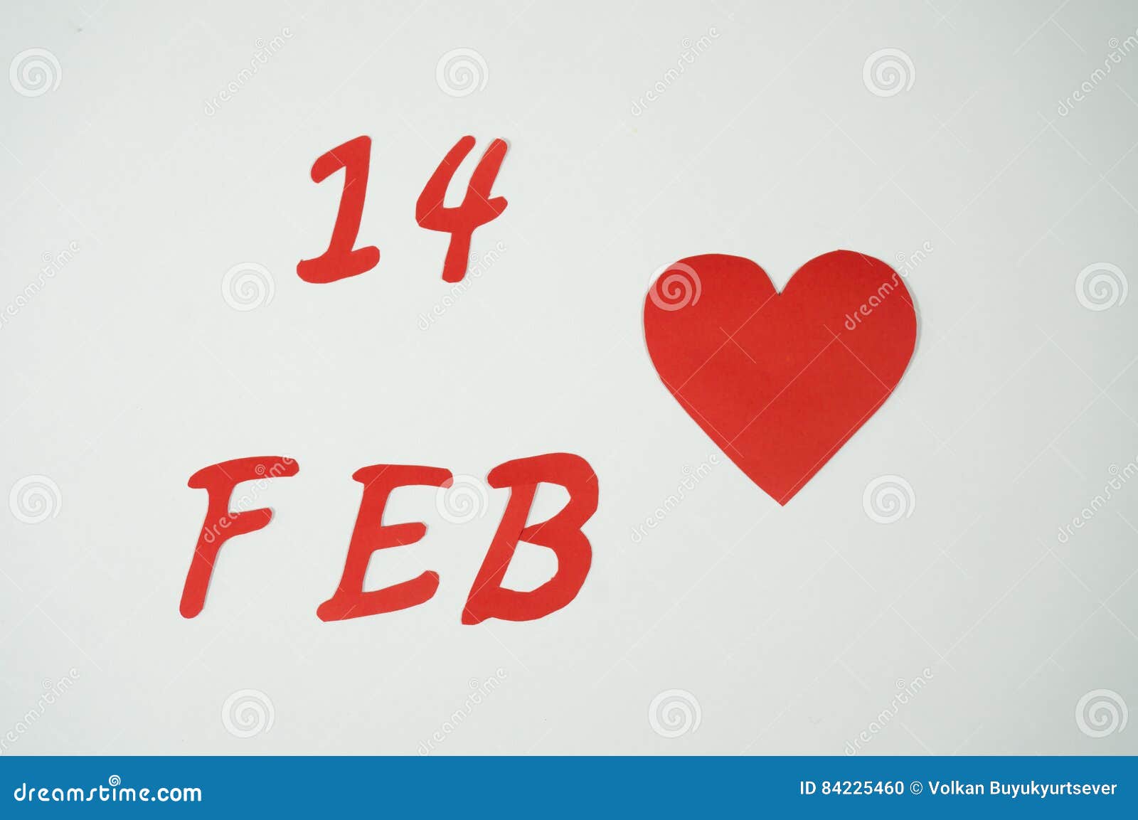 14 February symbol. stock photo. Image of 14feb, february - 84225460