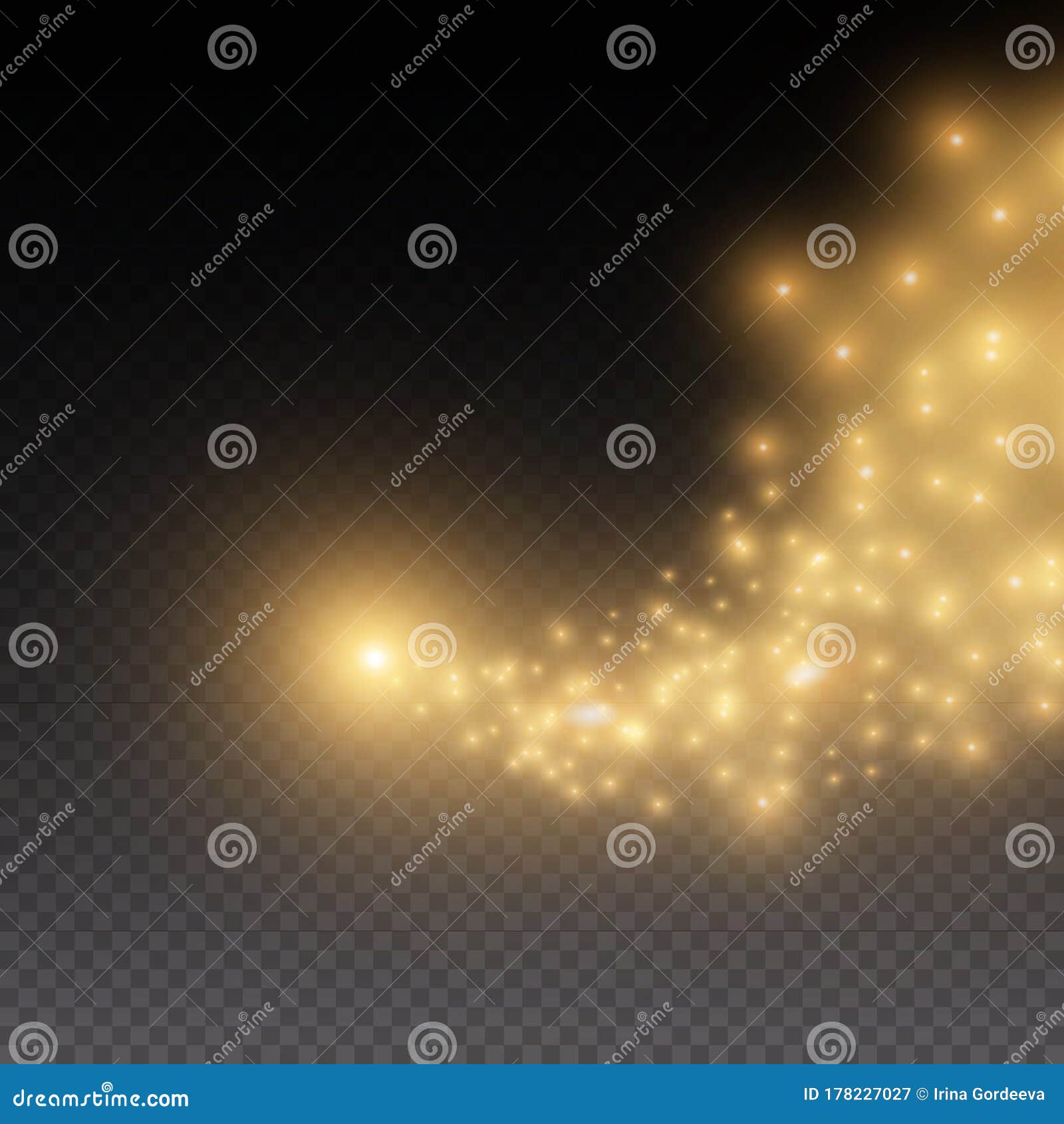 Beautiful yellow dust. stock vector. Illustration of particle - 178227027