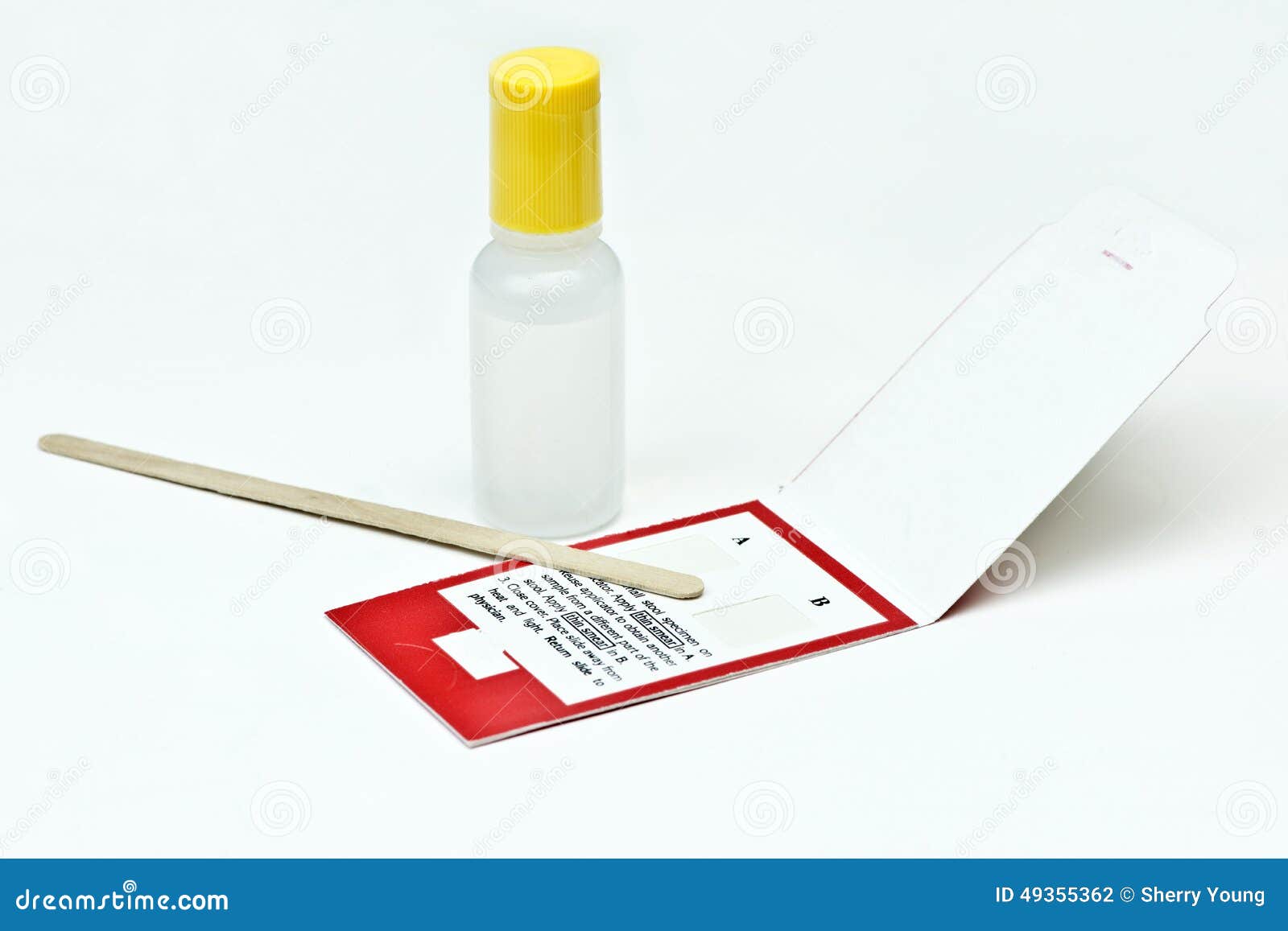 Fecal Sample Test stock photo. Image of chemical, container - 49355362