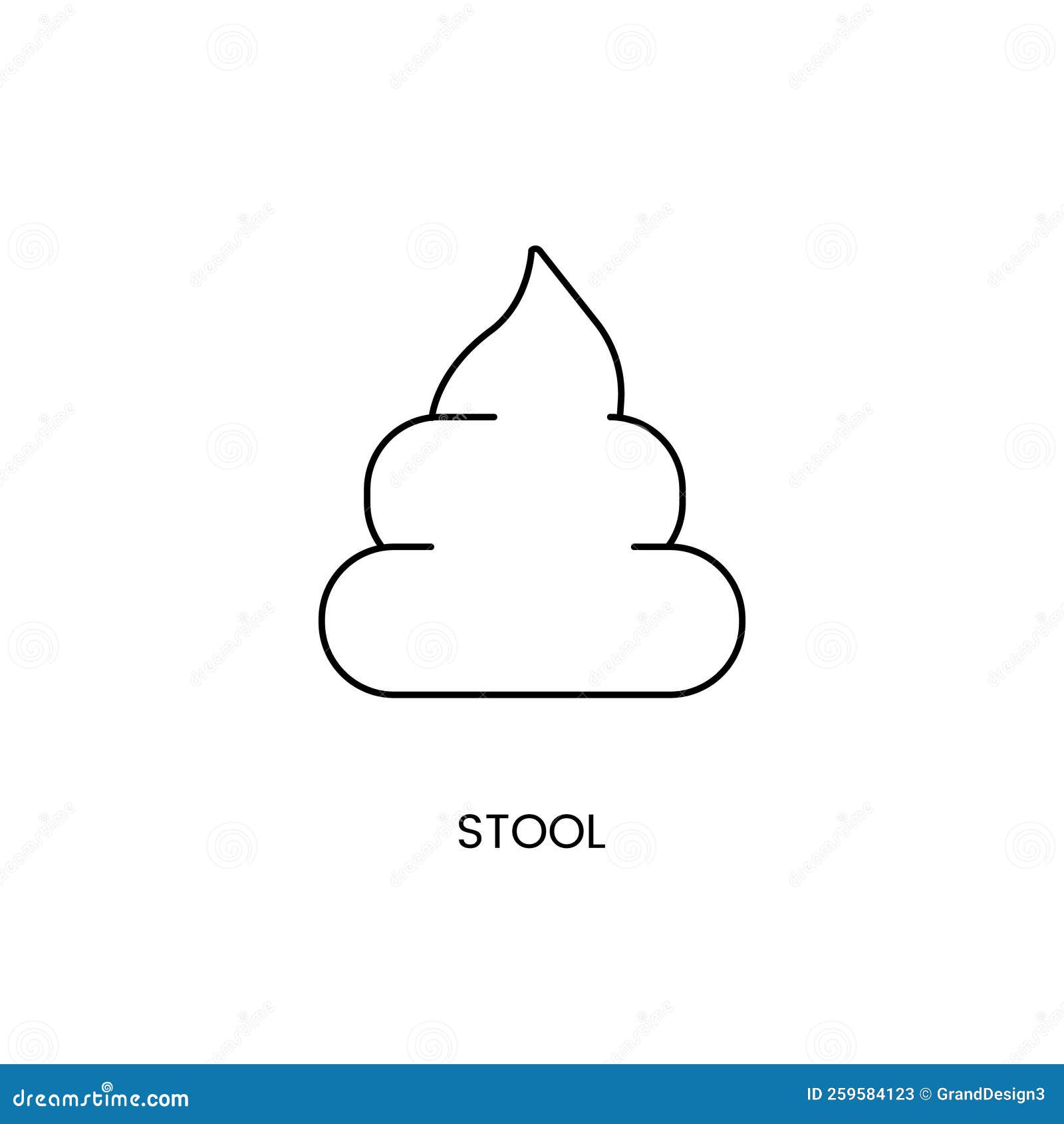 Fecal Analysis Icon Vector. Human Poop In A Plastic Container For ...
