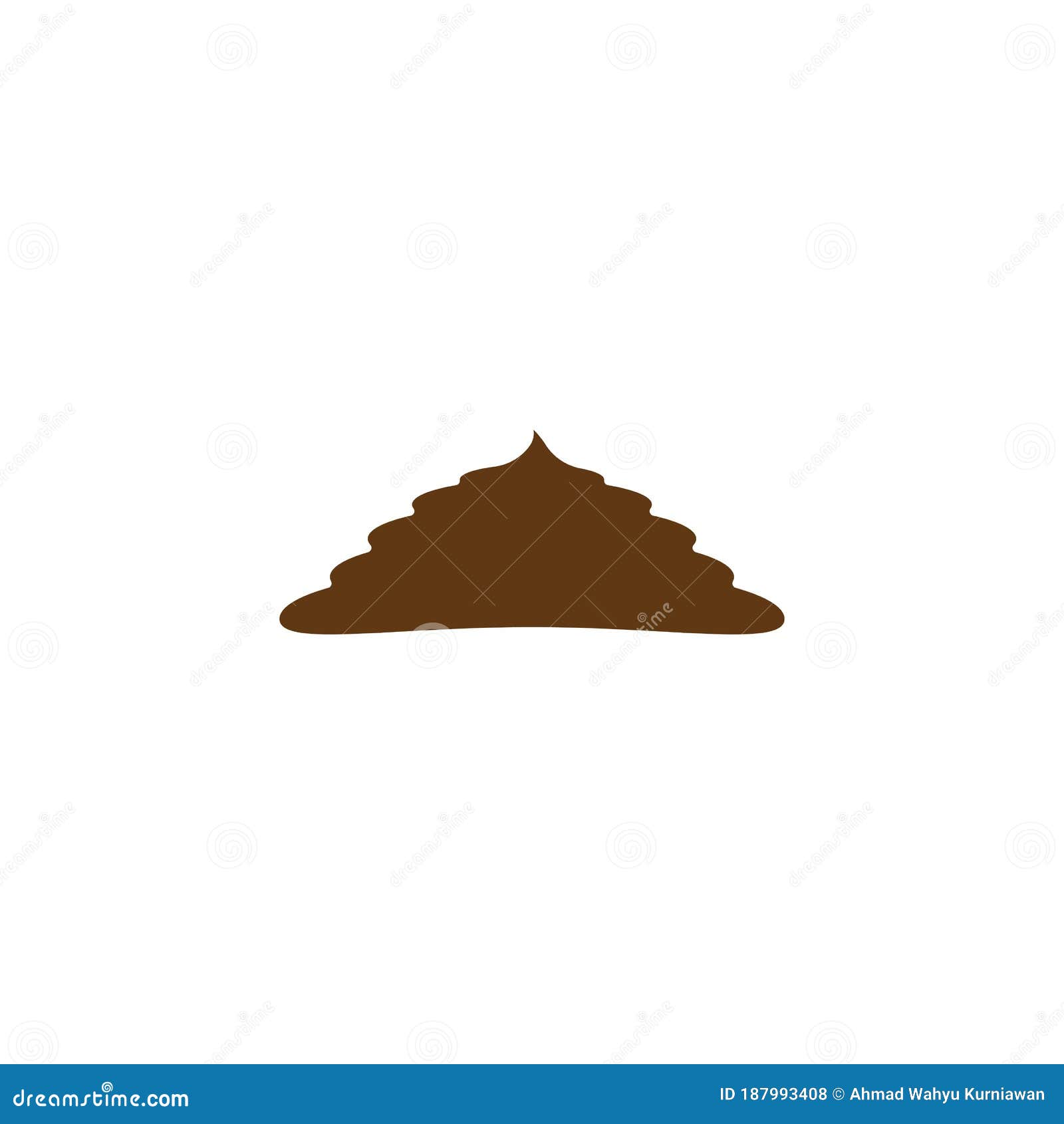 Feces icon stock vector. Illustration of excrement, cute - 187993408