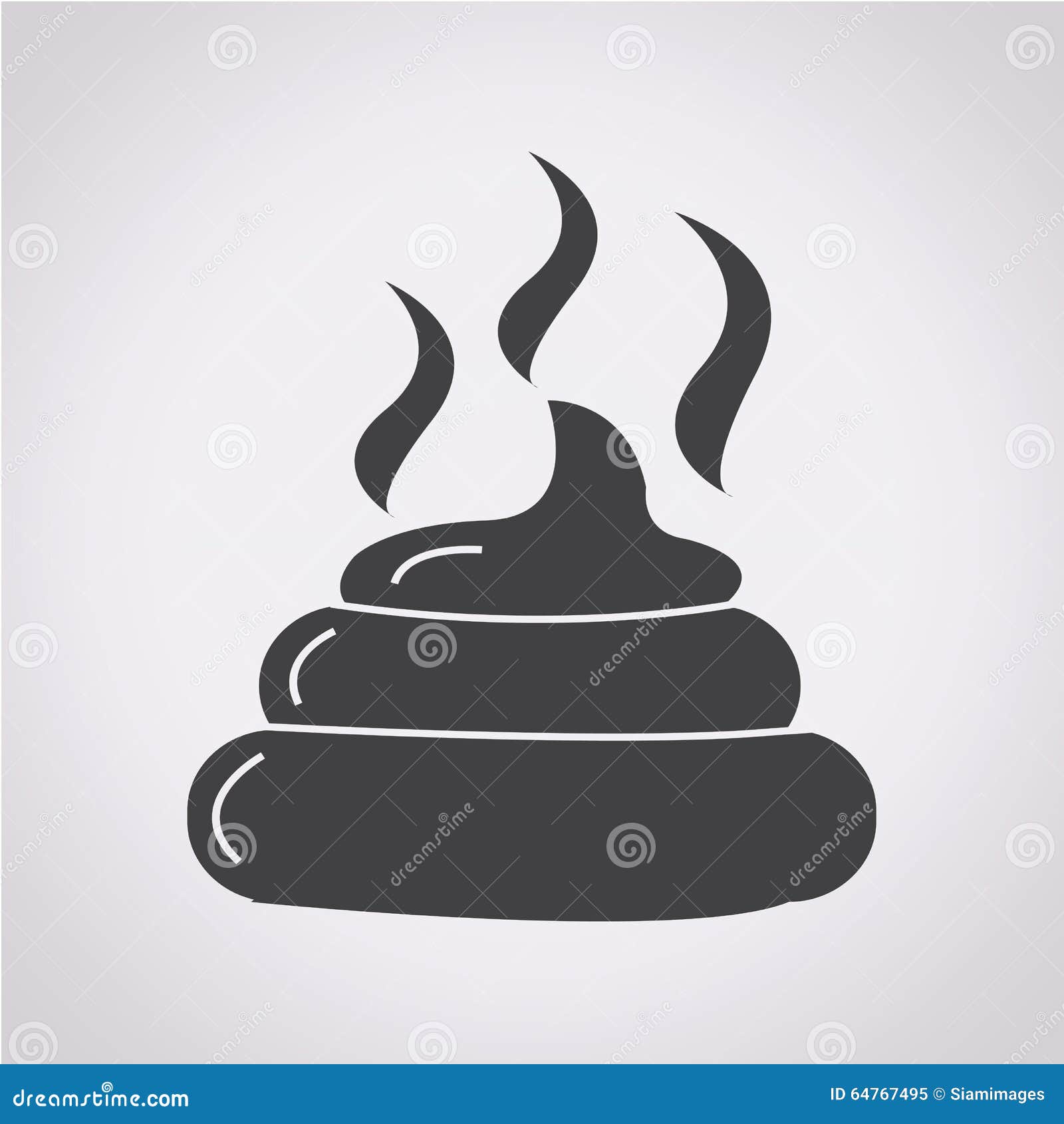 Feces icon stock vector. Illustration of speech, label - 64767495