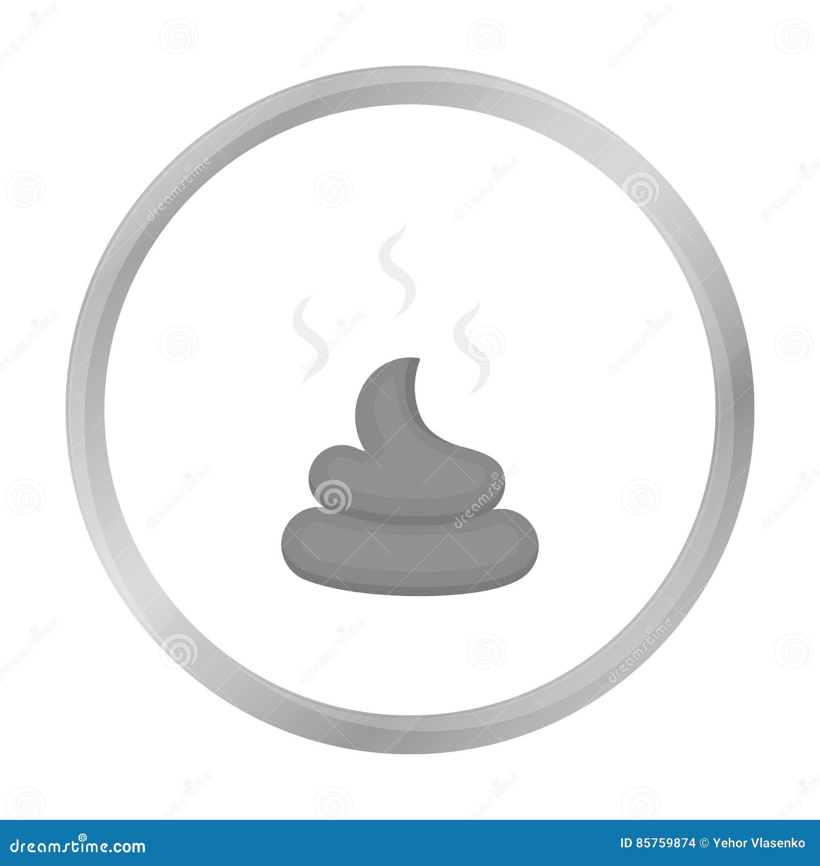 Feces Vector Icon in Monochrome Style for Web Stock Vector ...