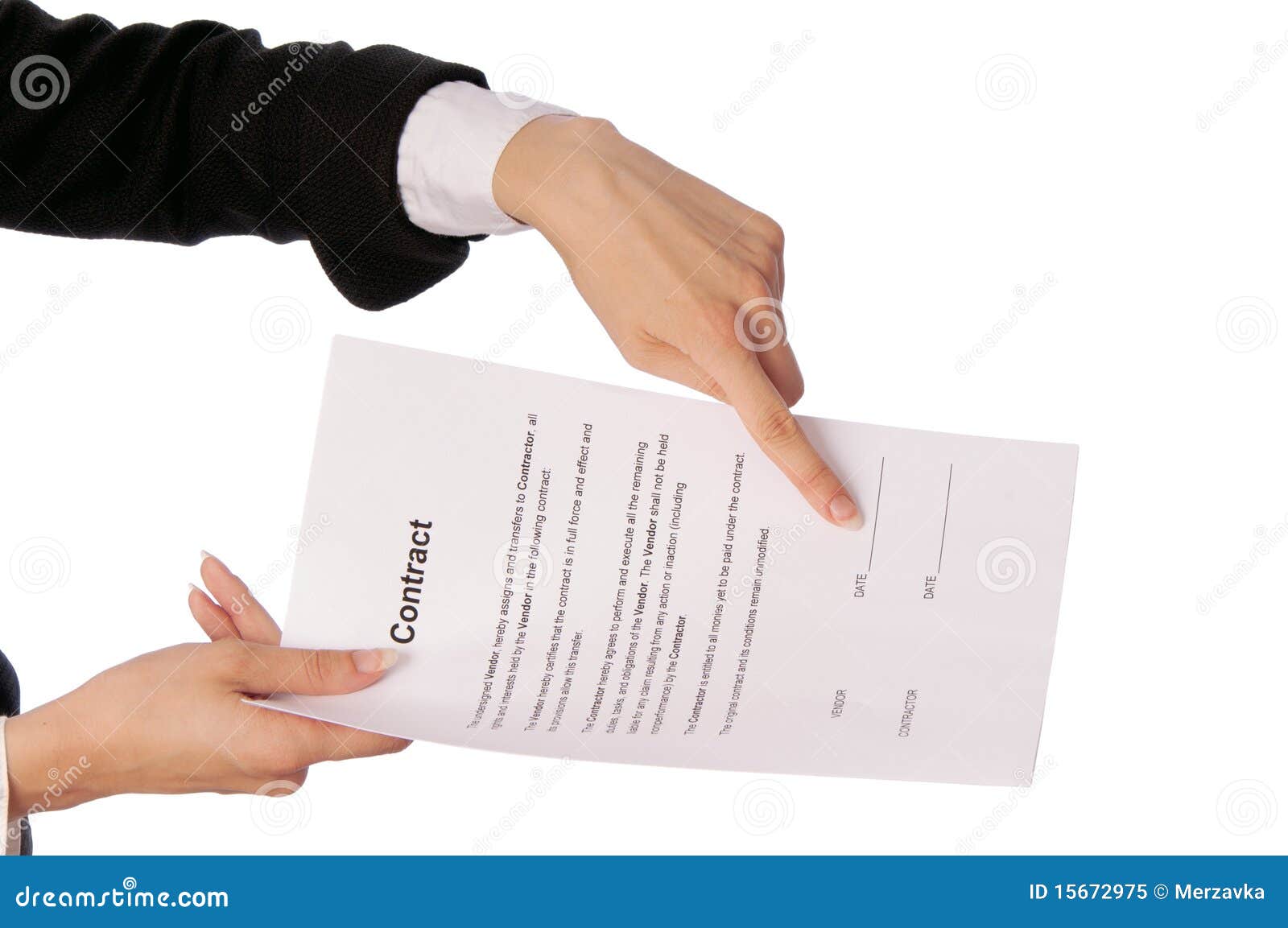 Fecha De La Firma De Un Contrato Imagen de archivo - Imagen de ...