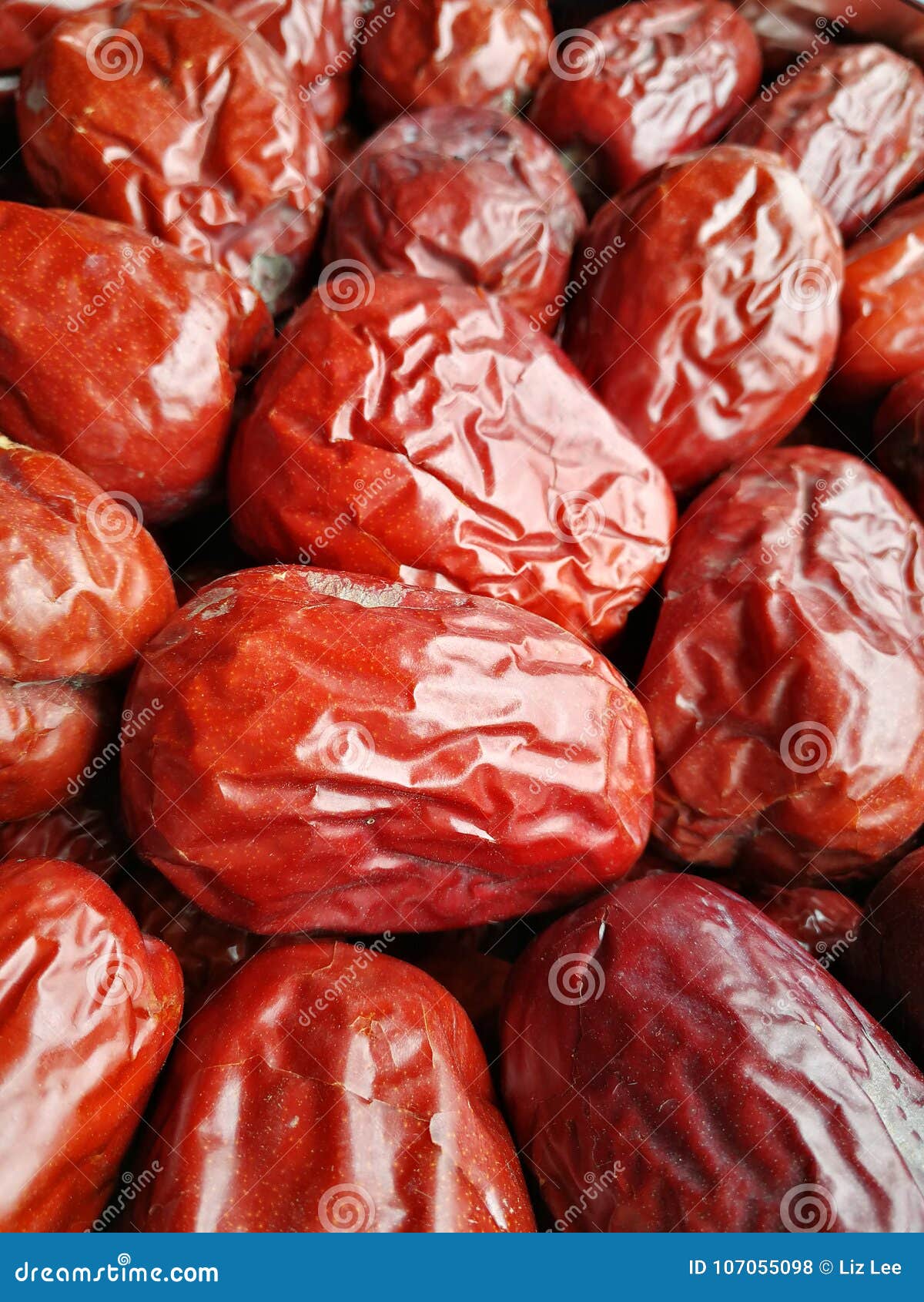 Fecha Roja - Fruta De La Azufaifa - Grande Foto de archivo - Imagen de ...