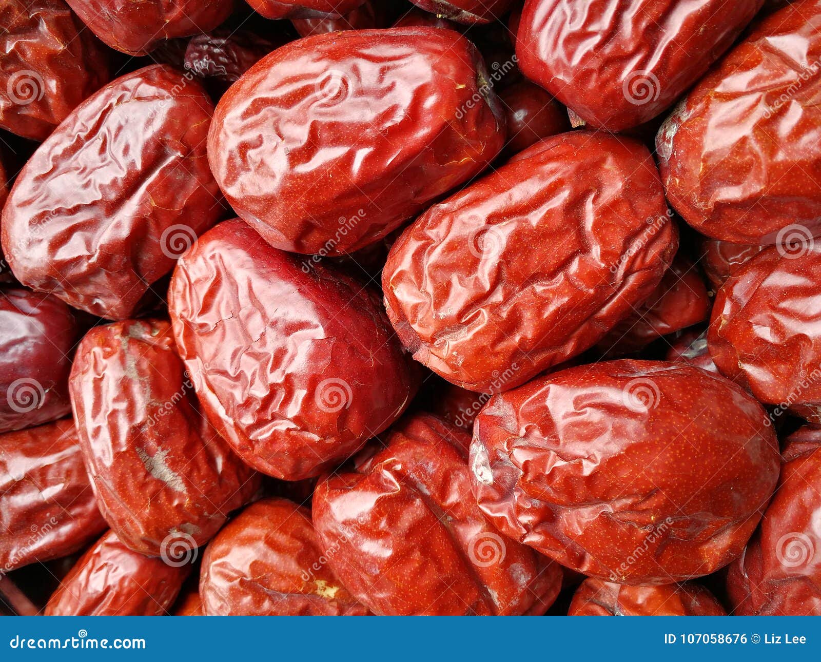 Fecha Roja Grande - Fruta De La Azufaifa Foto de archivo - Imagen de ...