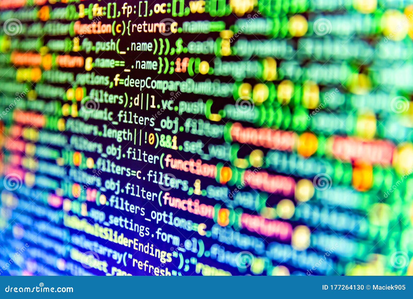 Fechamento Do Código Html5 Do Javascript De Desenvolvimento Web. Tela ...