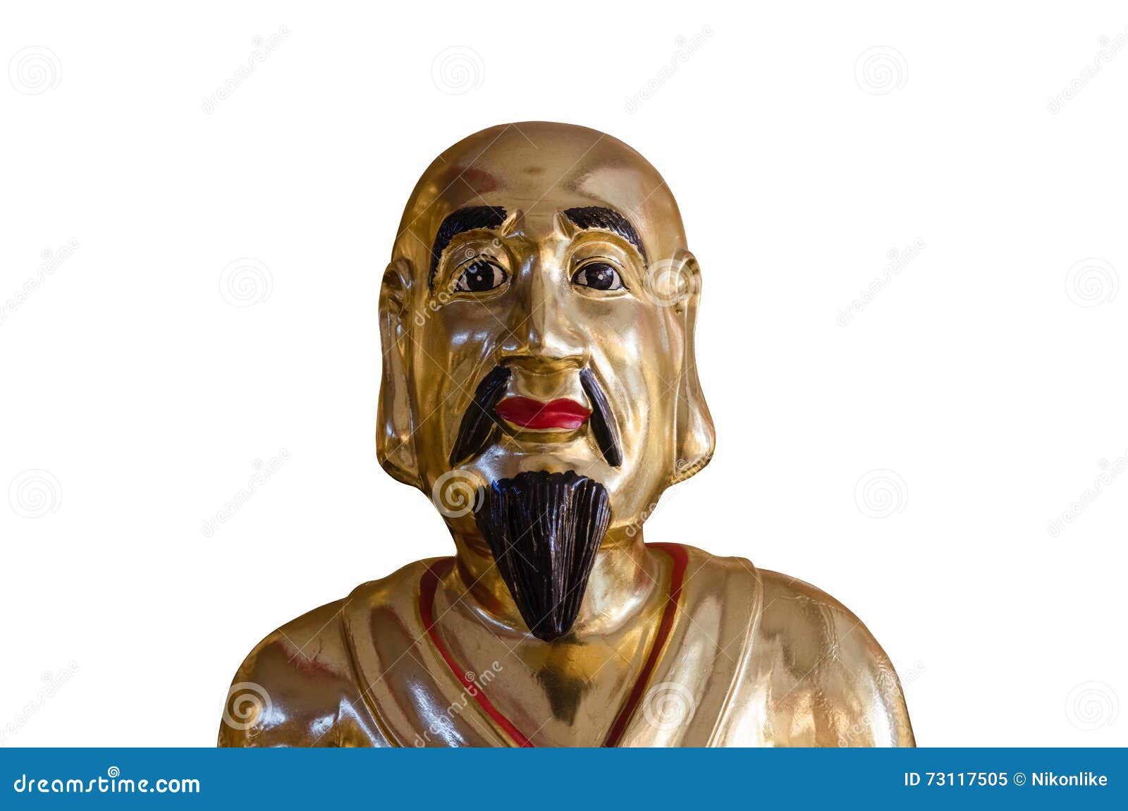 Feche Acima Da Monge Dourada Chinesa Imagem de Stock - Imagem de sorte ...