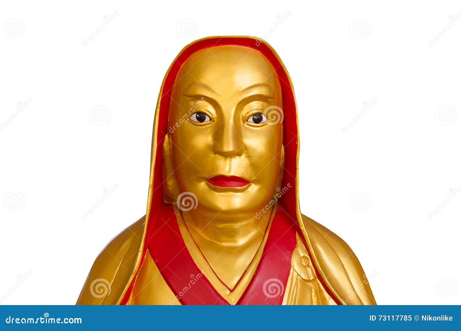 Feche Acima Da Monge Dourada Chinesa Imagem de Stock - Imagem de chinês ...