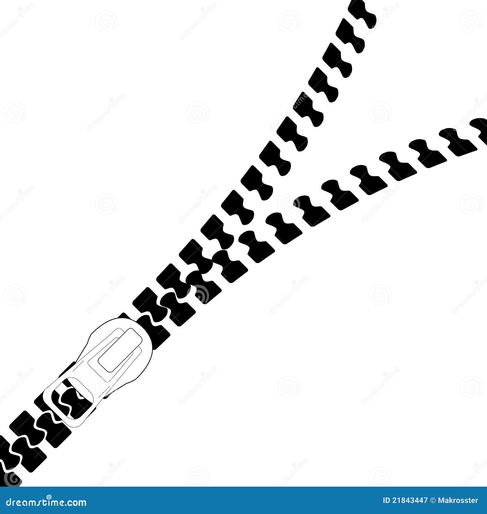 Fecho de correr ilustração do vetor. Ilustração de juntado - 21843447