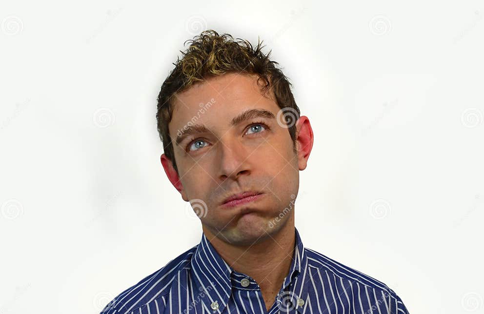 Fed up attractive guy stock image. Image of concept, sick - 22220805