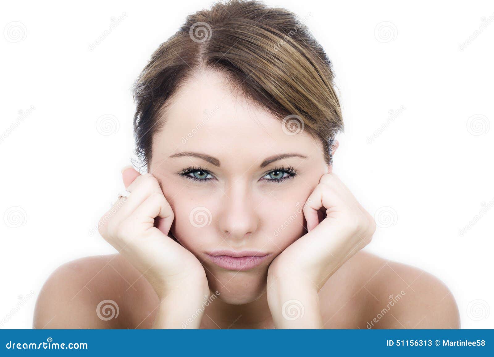 Fed Up Bored Frustrated Grumpy Young Woman Stock Image - Image of ...