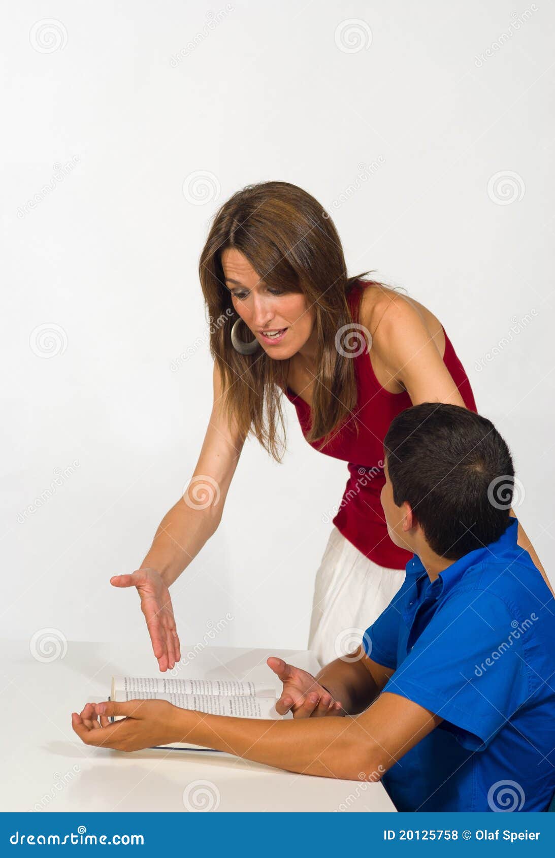 Fed up student stock photo. Image of isolated, argue - 20125758