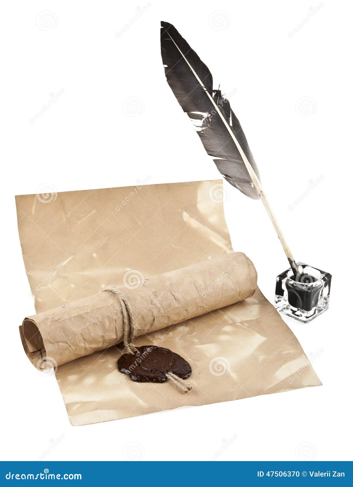 Feder und altes Papier stockfoto. Bild von ausbildung - 47506370