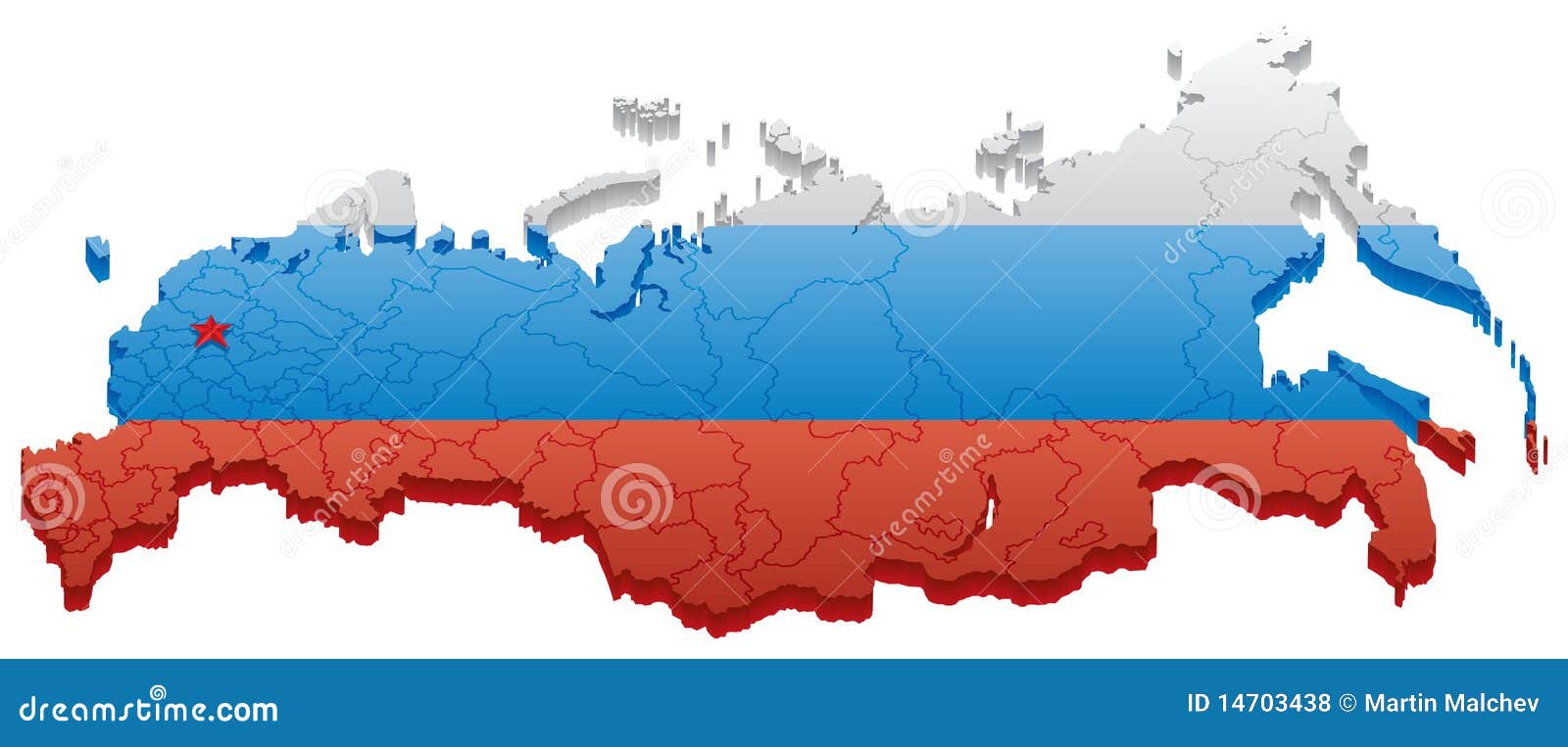 Federação Russa ilustração do vetor. Ilustração de russo - 14703438