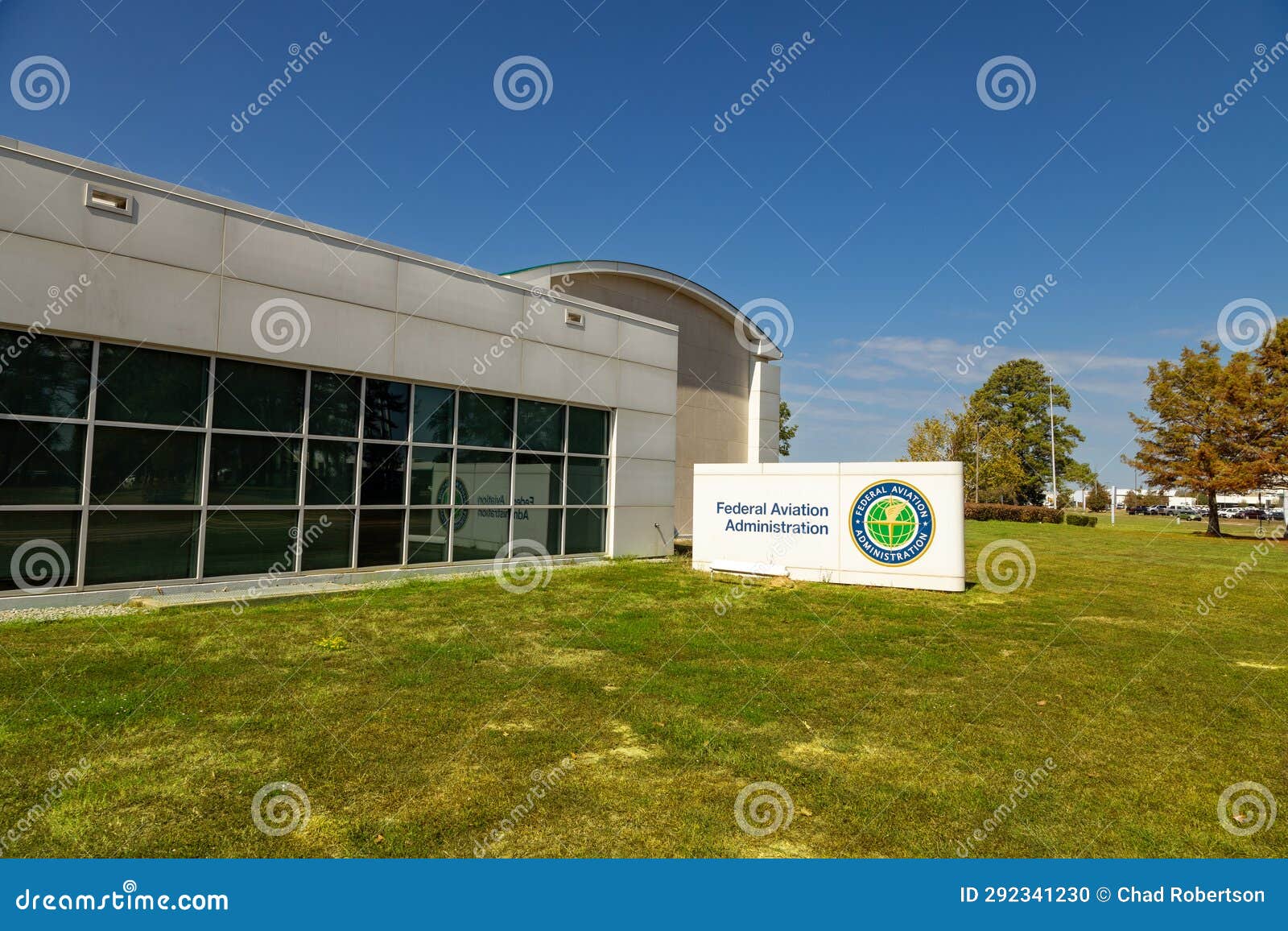 Federal Aviation Administration Sign and Logo at the FAA Office in ...