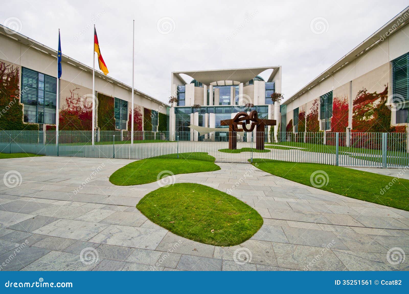 Federal Chancellery, Berlin, Germany Stock Image - Image of facade ...