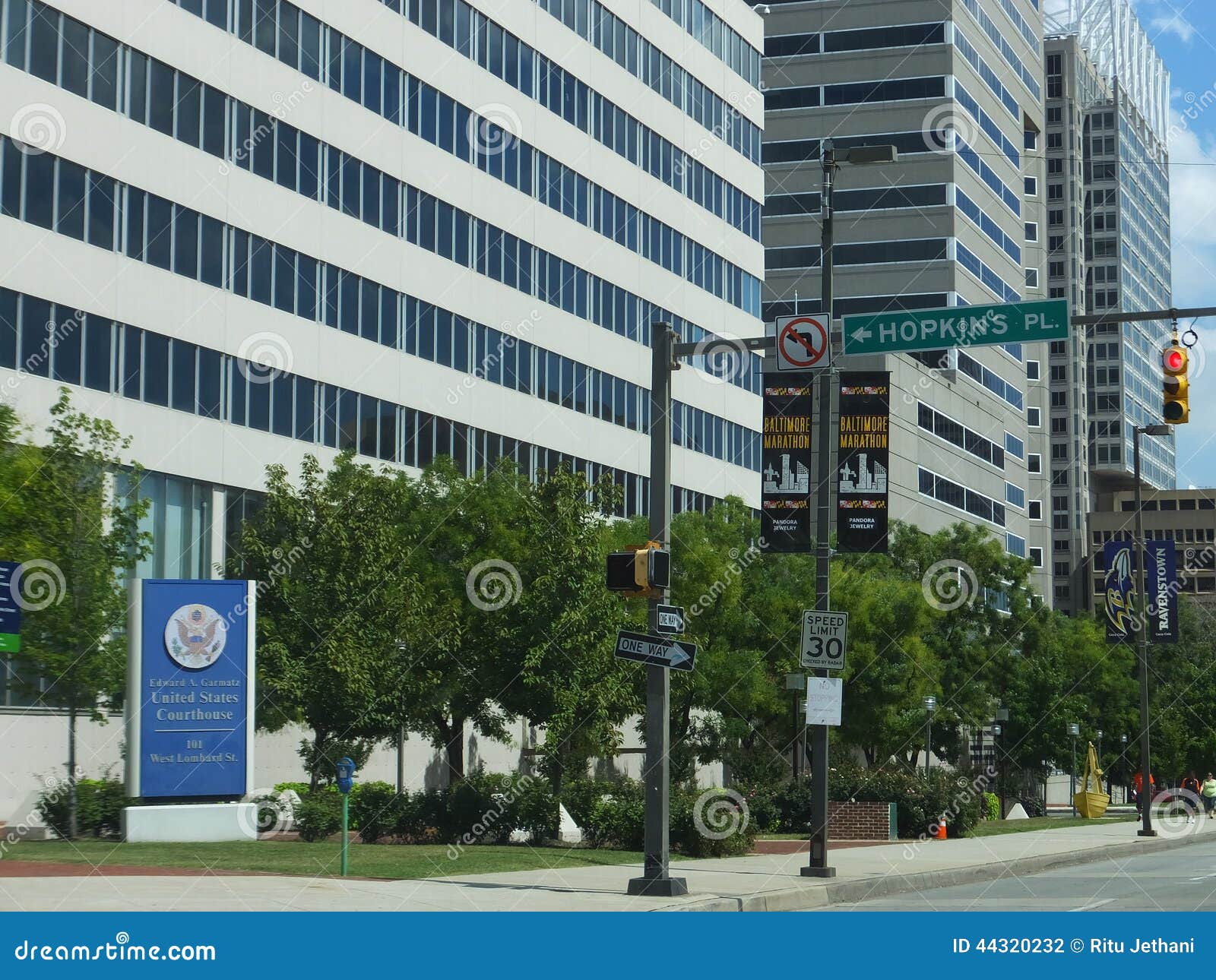 Federal Courthouse in Downtown Baltimore, Maryland Stock Photo - Image ...