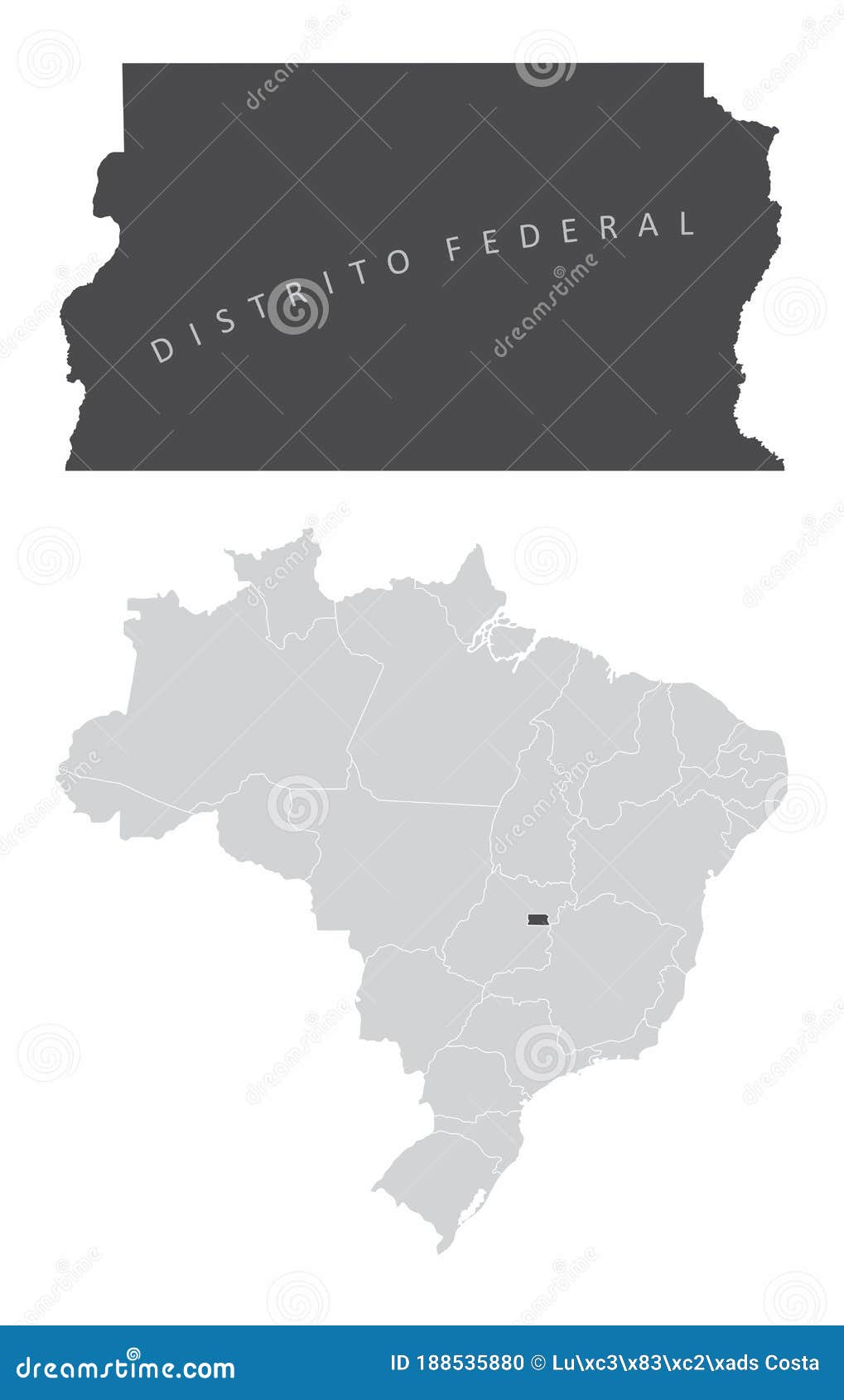 Federal District Brazil stock illustration. Illustration of state ...