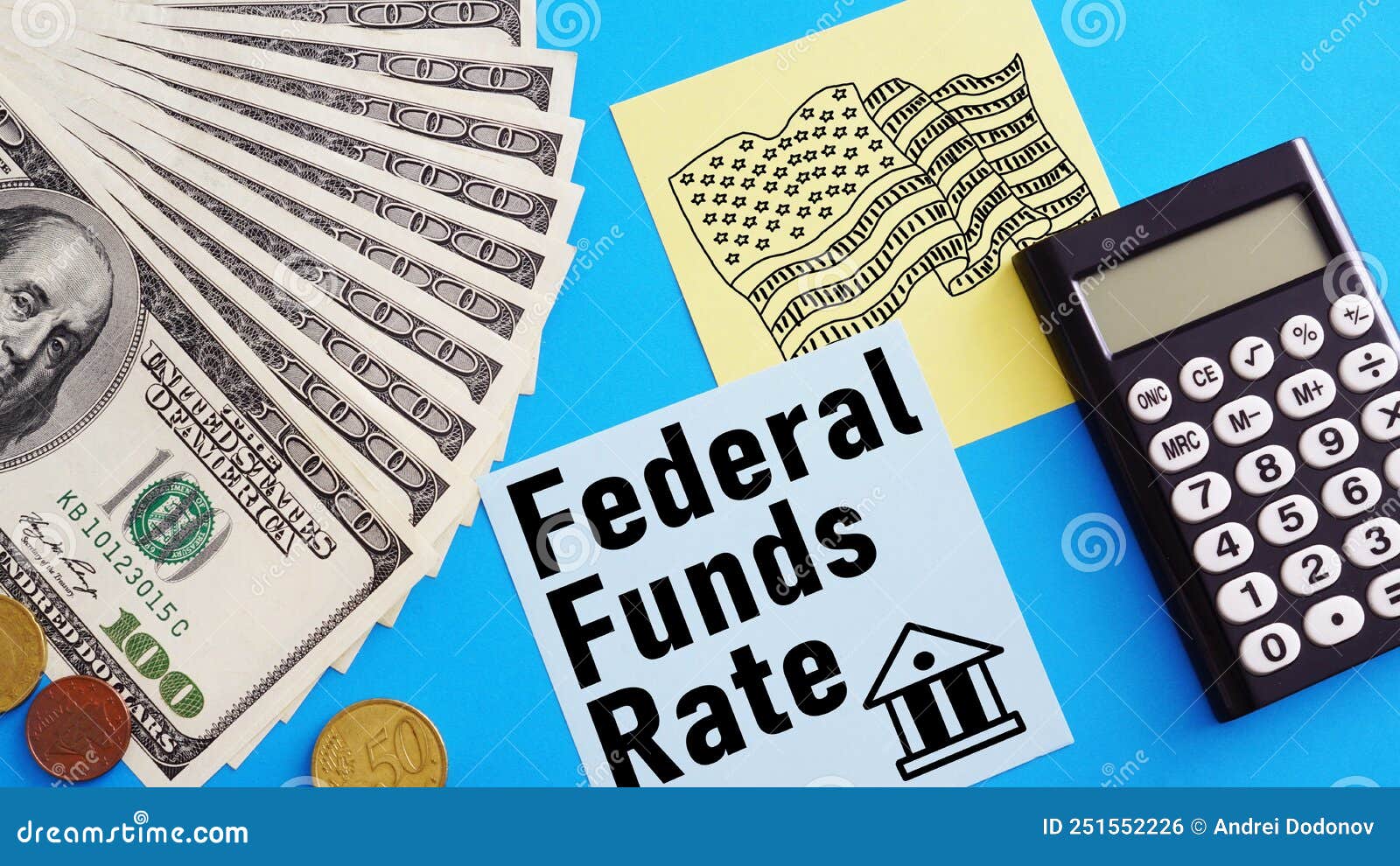 Federal Funds Rate FFR is Shown Using the Text Stock Photo - Image of ...