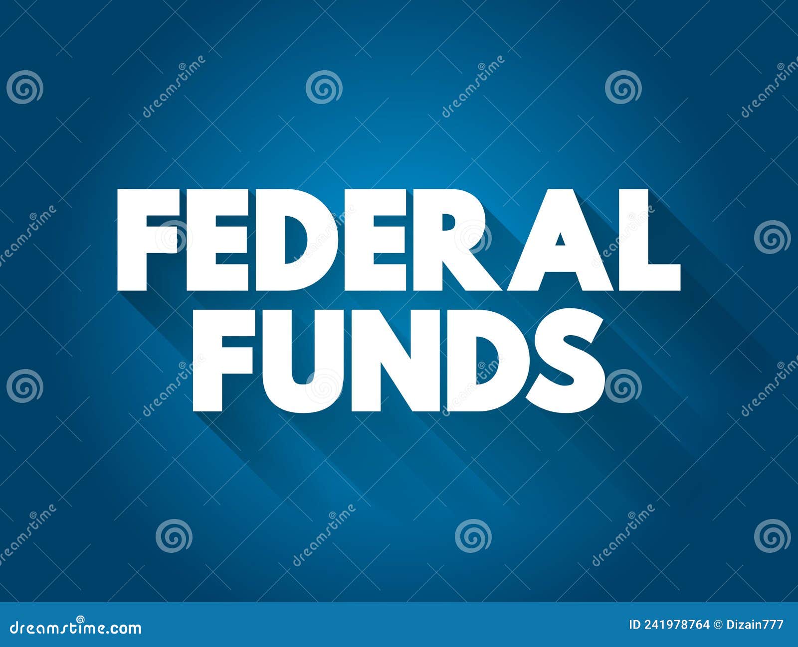 Federal Funds Rate Decrease. Arrow With Cut Of Federal Fund Rate And ...