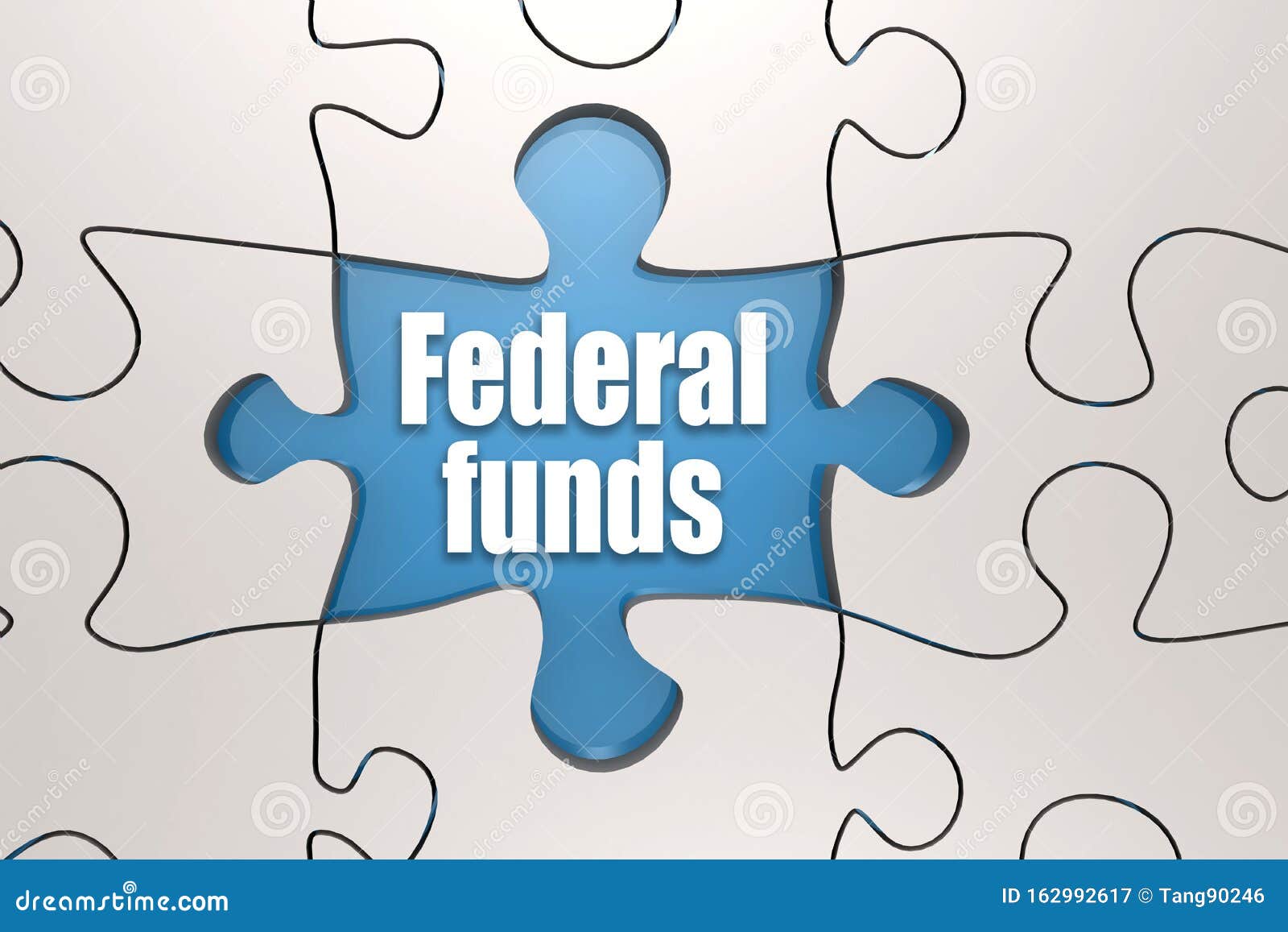 Federal Funds Rate Decrease. Arrow With Cut Of Federal Fund Rate And ...