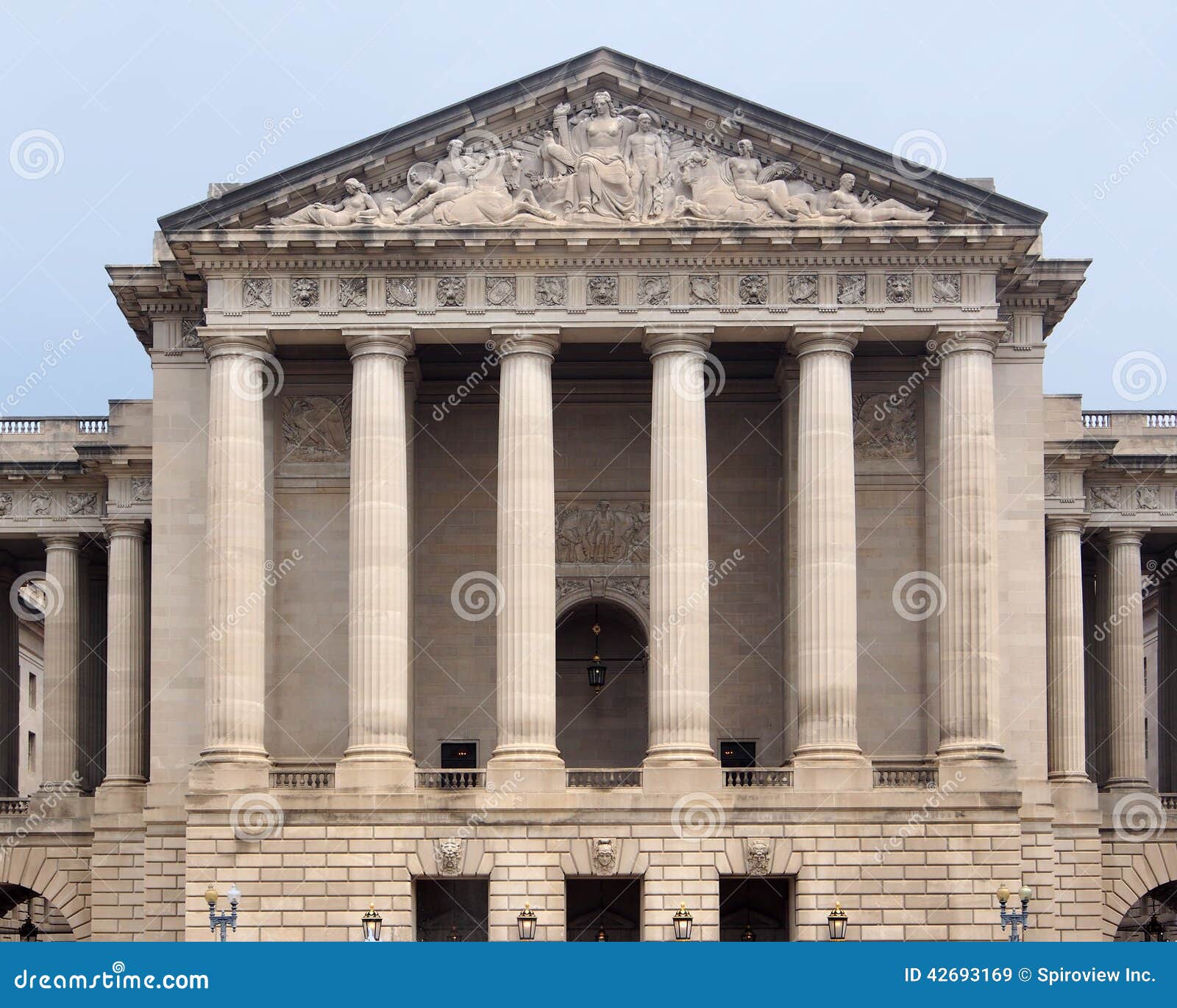 Federal Government Building Stock Image - Image of facade, stone: 42693169